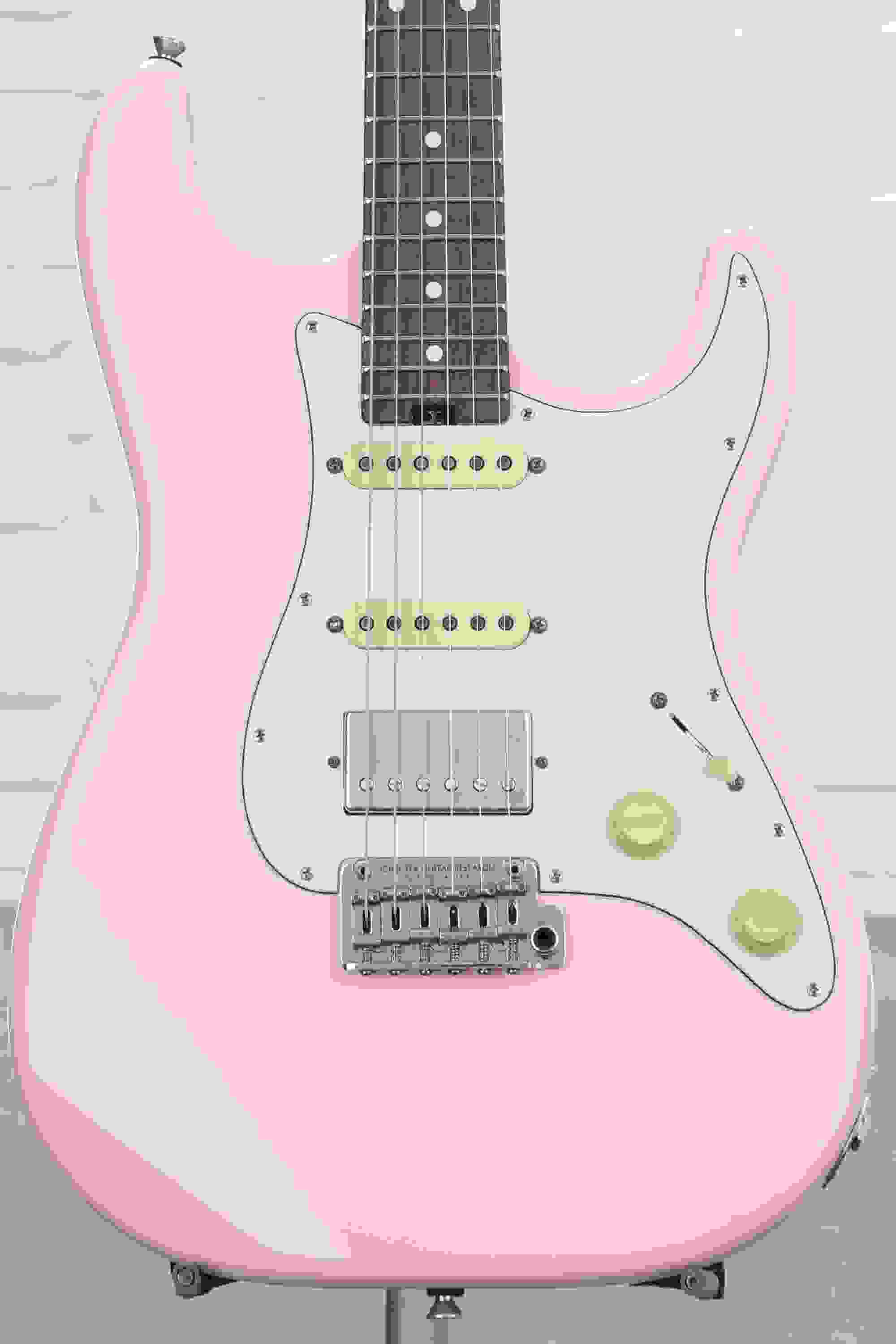 Schecter USA Traditional Wembley HSS Electric Guitar - Shell Pink ...