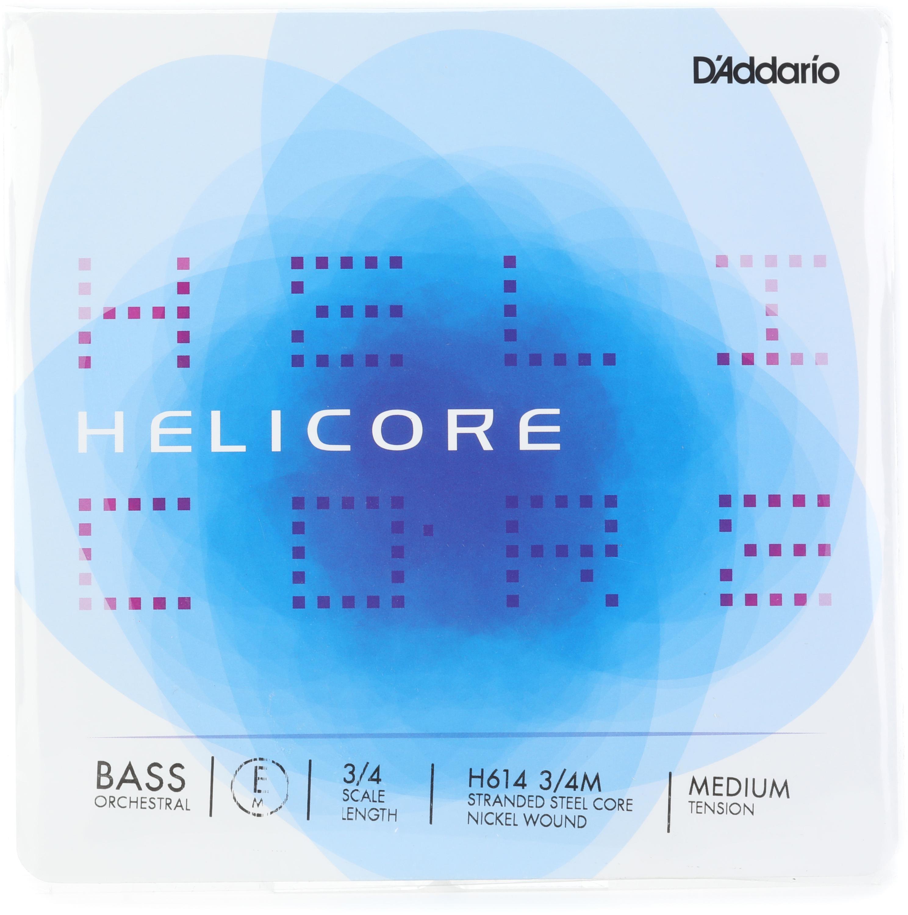 D'Addario H614 3/4M Helicore Orchestral Double Bass E String - 3/4 Size ...