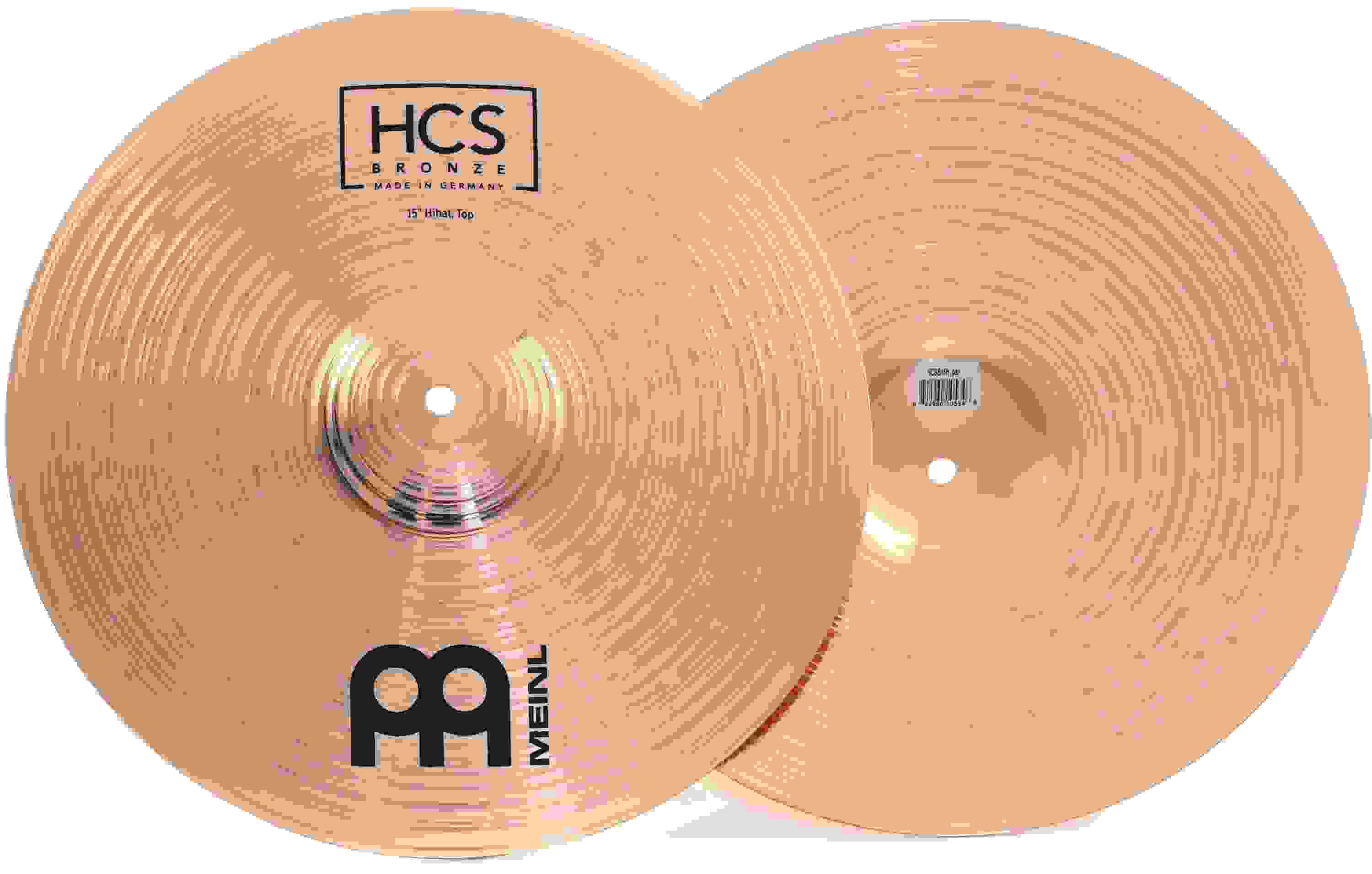Meinl Cymbals 15-inch HCS Bronze Hi-hat Cymbals | Sweetwater