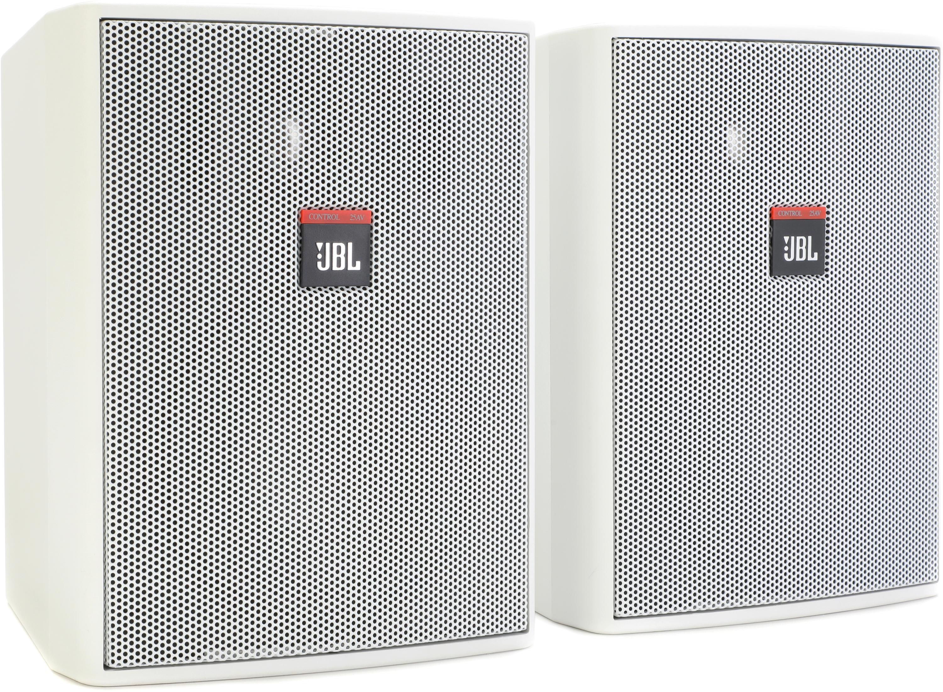 JBL Control 25AV Indoor/Outdoor Surface-Mount Speaker - White | Sweetwater