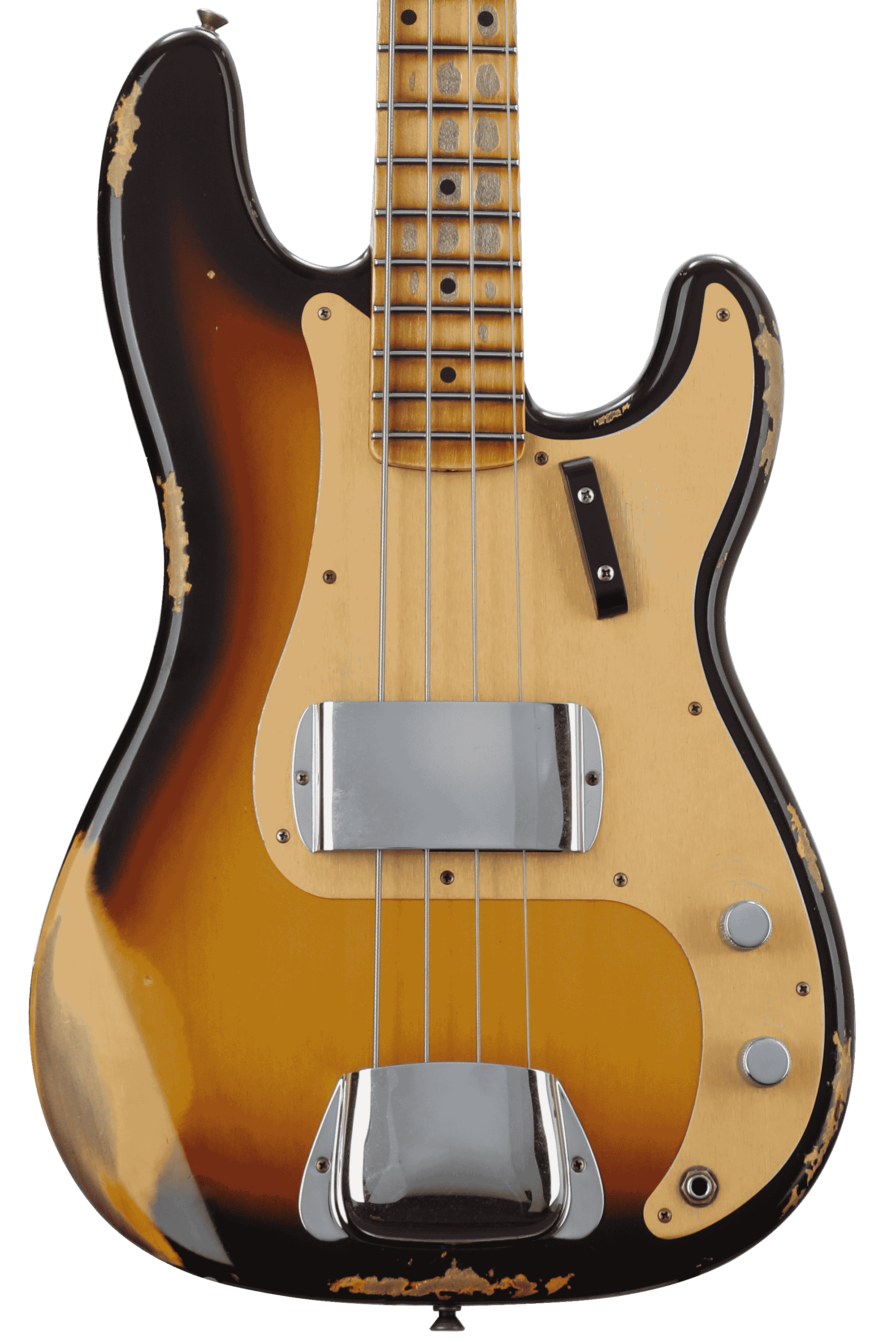 Fender Custom Shop '58 Precision Bass Heavy Relic - 3-color Sunburst | Sweetwater