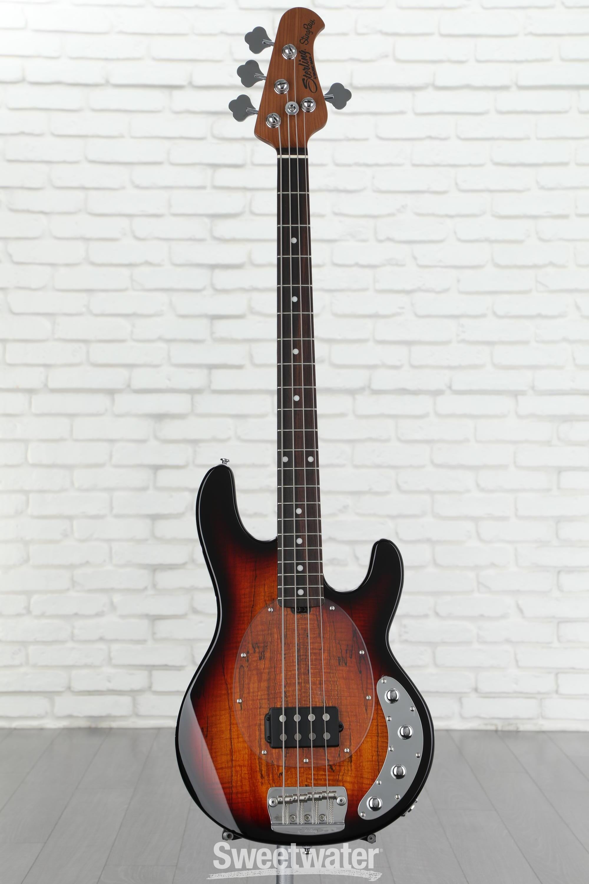 Sterling By Music Man StingRay RAY34 Bass Guitar - 3-tone Sunburst ...