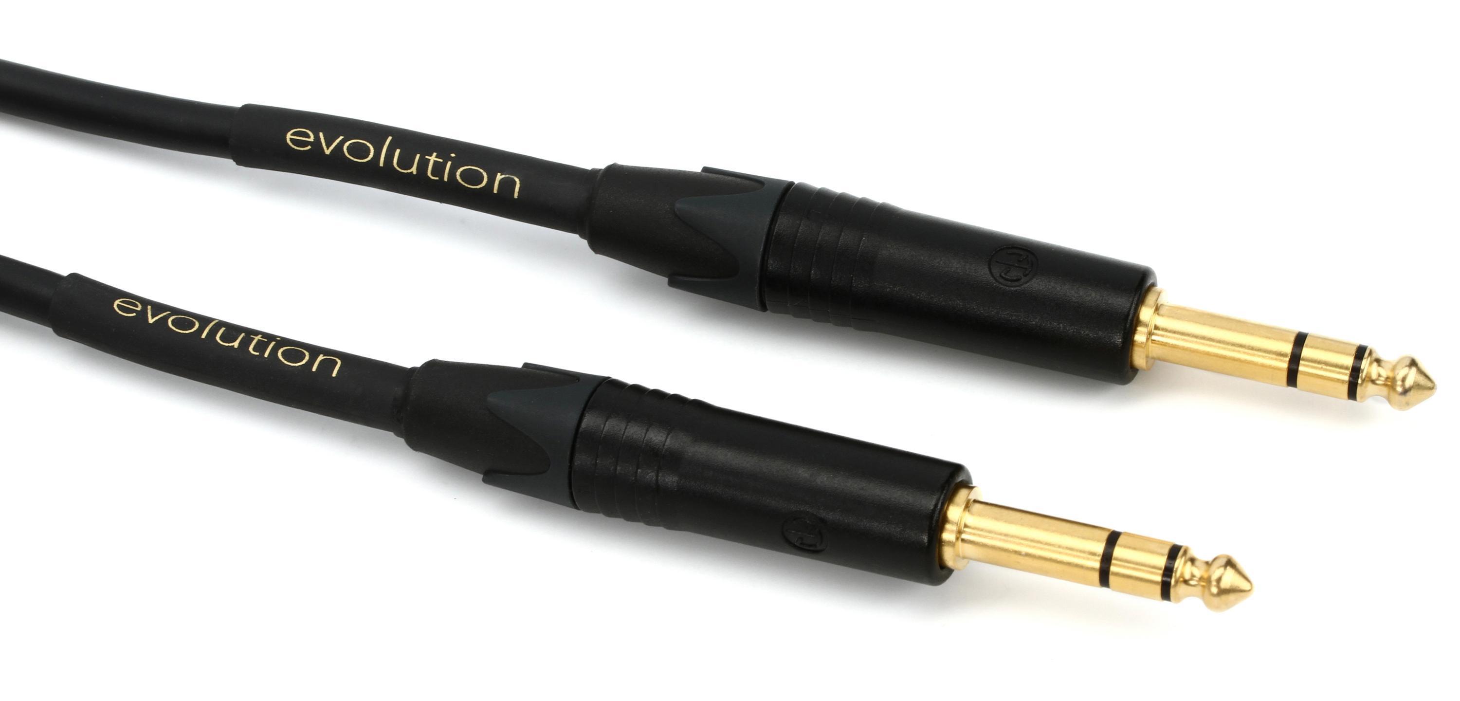 Pro Co EVLBPN-20 Evolution Balanced Patch Cable - 1/4-inch TRS Male to ...