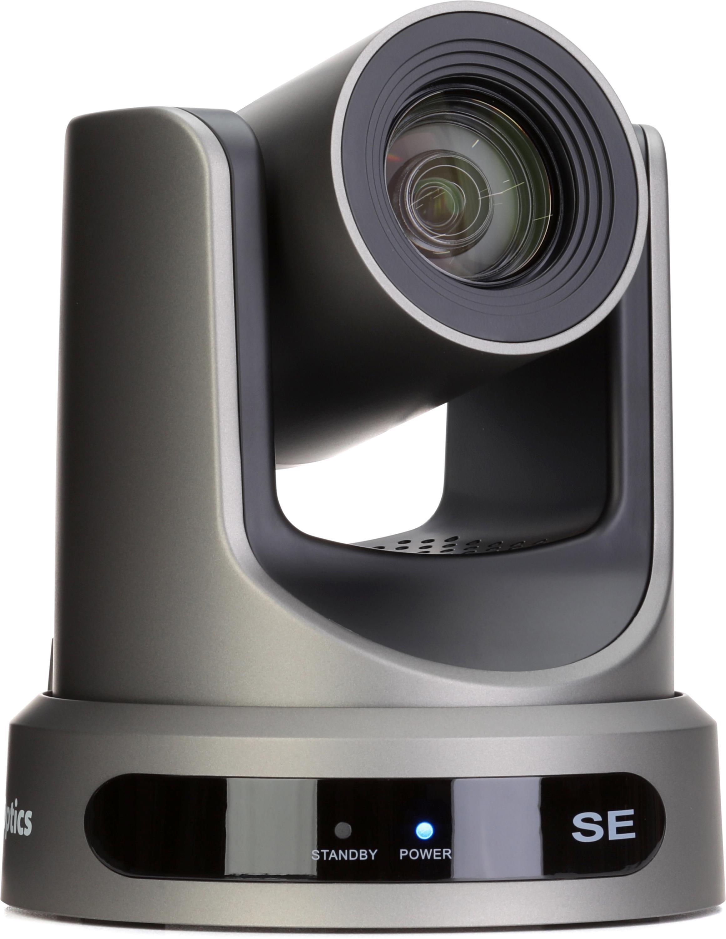 PTZOptics Move SE 20X Optical Zoom PTZ Camera - Grey | Sweetwater