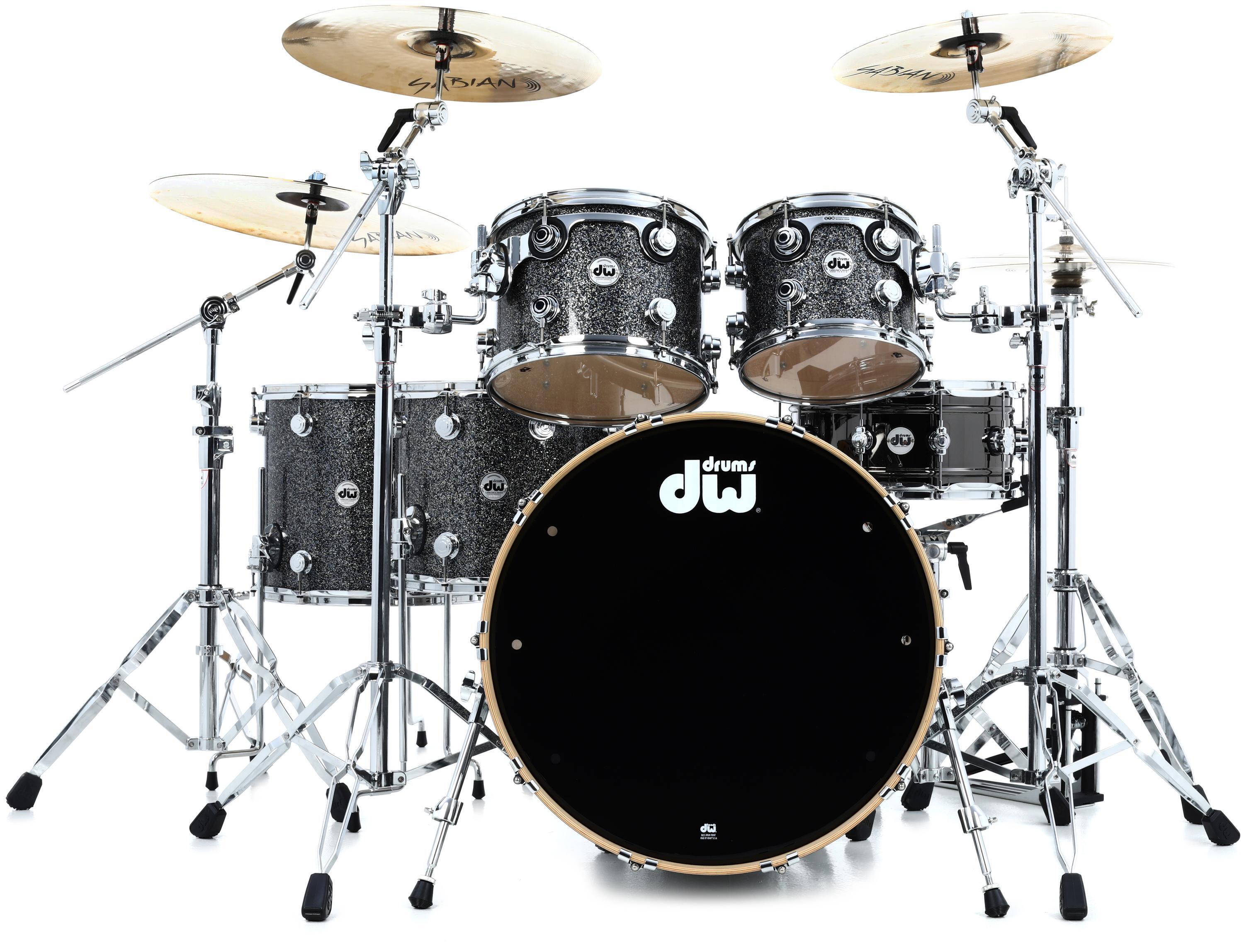 DW Collector's Series 5-piece Shell Pack - Black Galaxy FinishPly ...