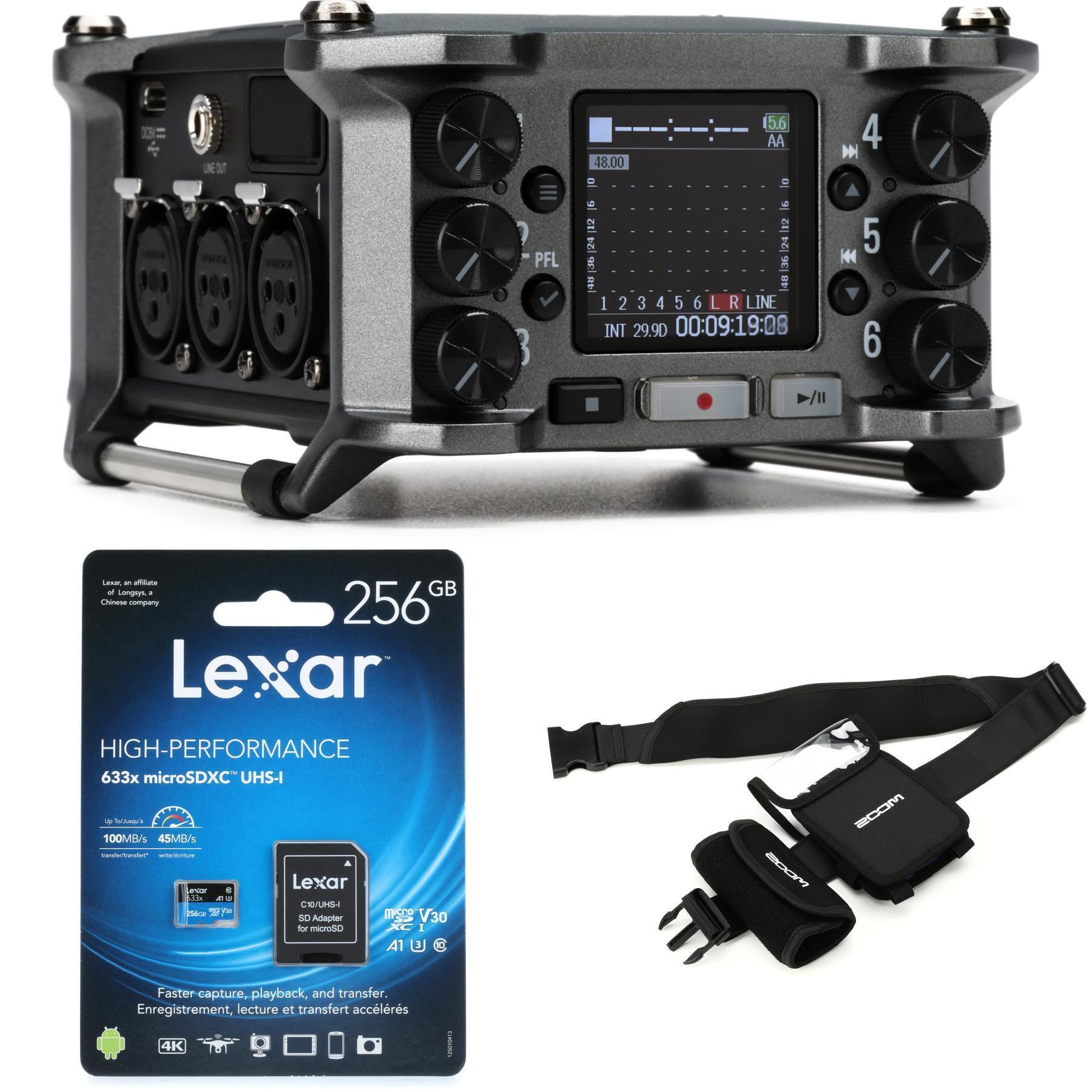 Zoom F6 Multitrack Field Recorder and Case Bundle | Sweetwater