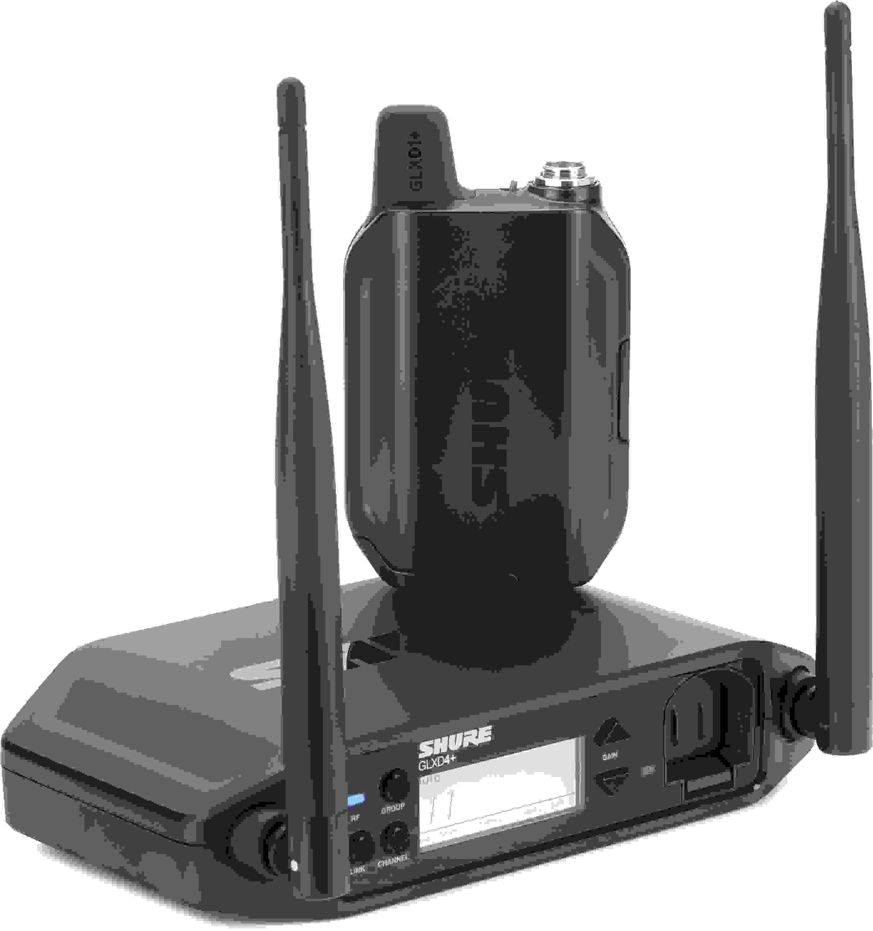 Shure GLXD14+/93 Digital Wireless Presenter System with WL93 Lavalier Microphone | Sweetwater