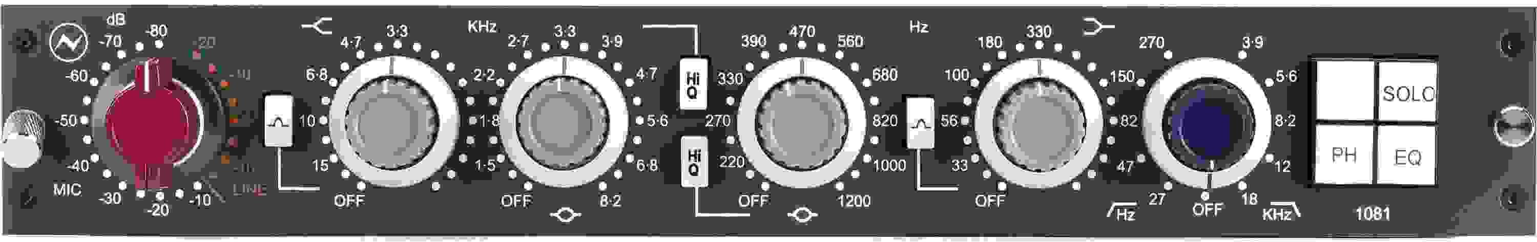 Neve 1081 Classic 80-series Microphone Preamp & EQ (Horizontal ...