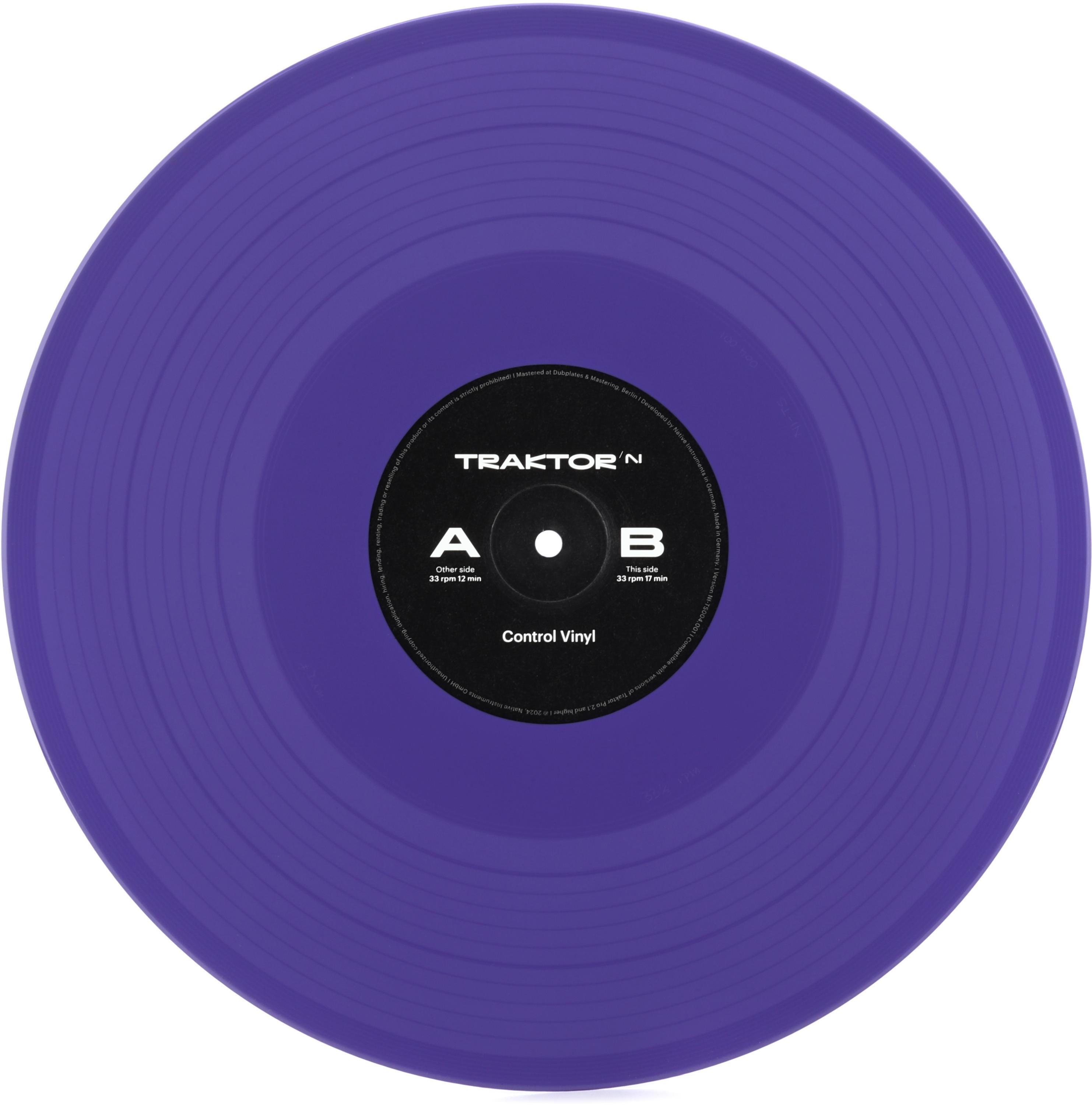Native Instruments Traktor Control Vinyl - Single Vinyl, Purple ...