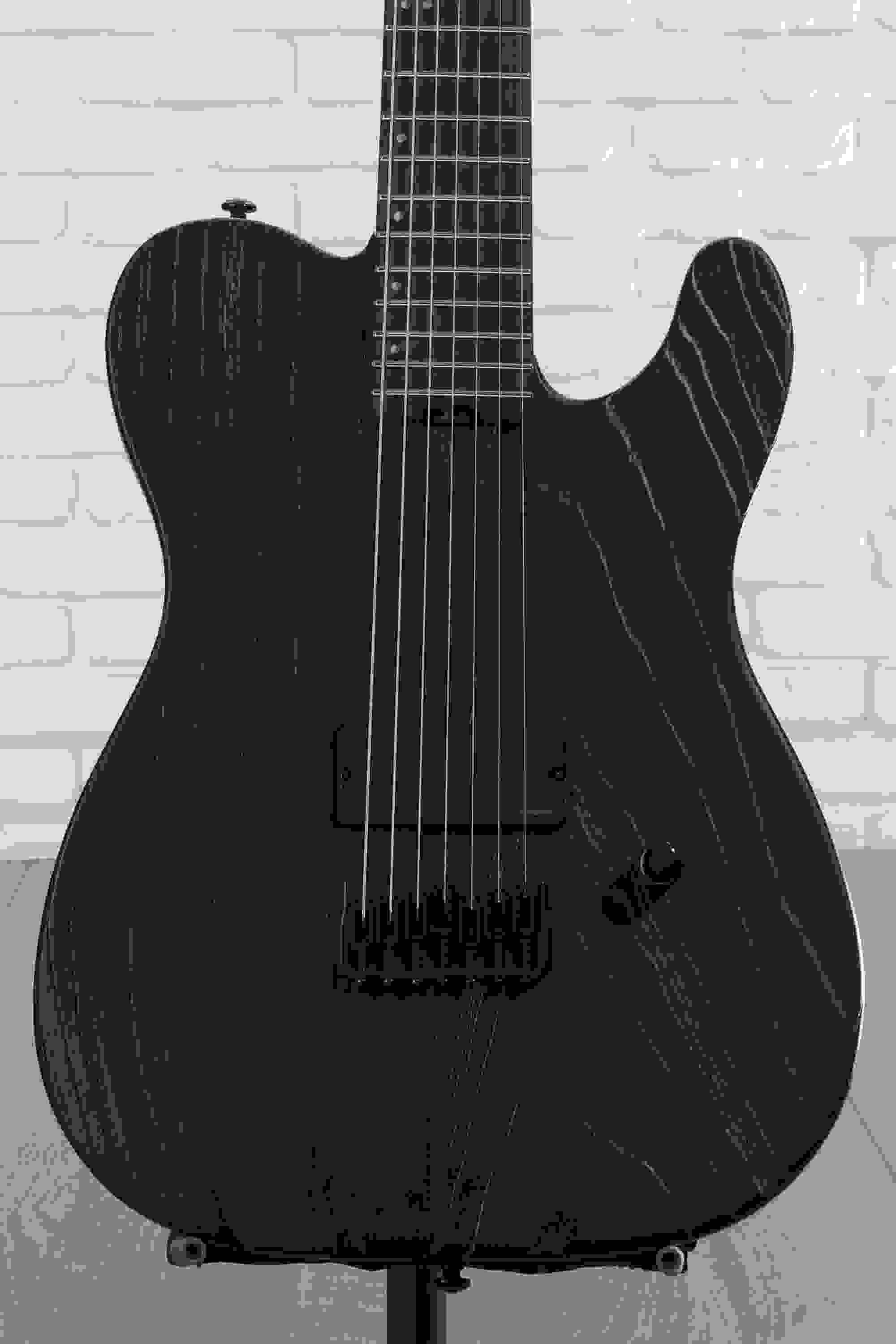 ESP LTD TE-1007B 7-string Baritone Electric Guitar - Black Blast ...