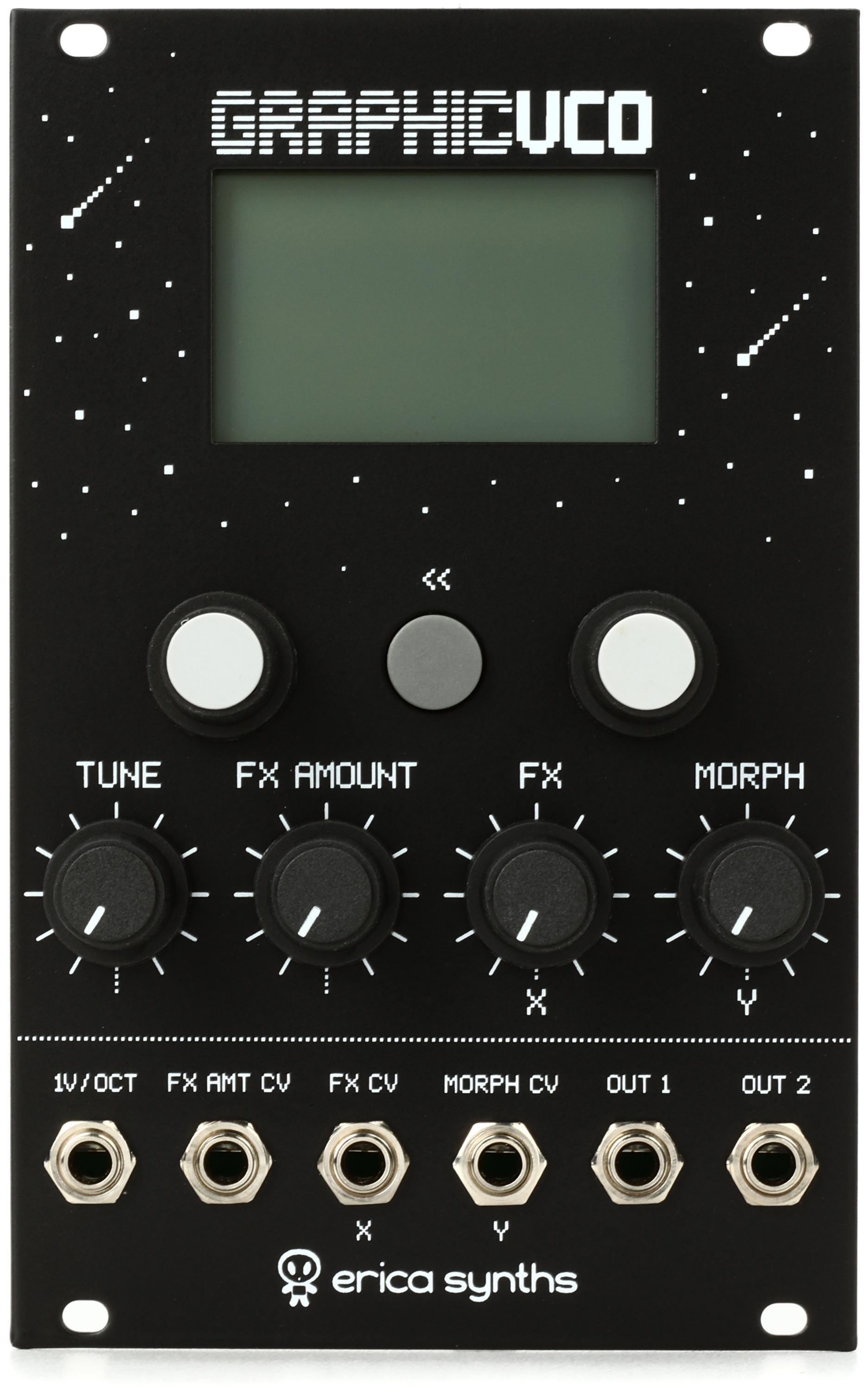 Erica Synths Graphic VCO Digital Wavetable Oscillator Eurorack Module | Sweetwater