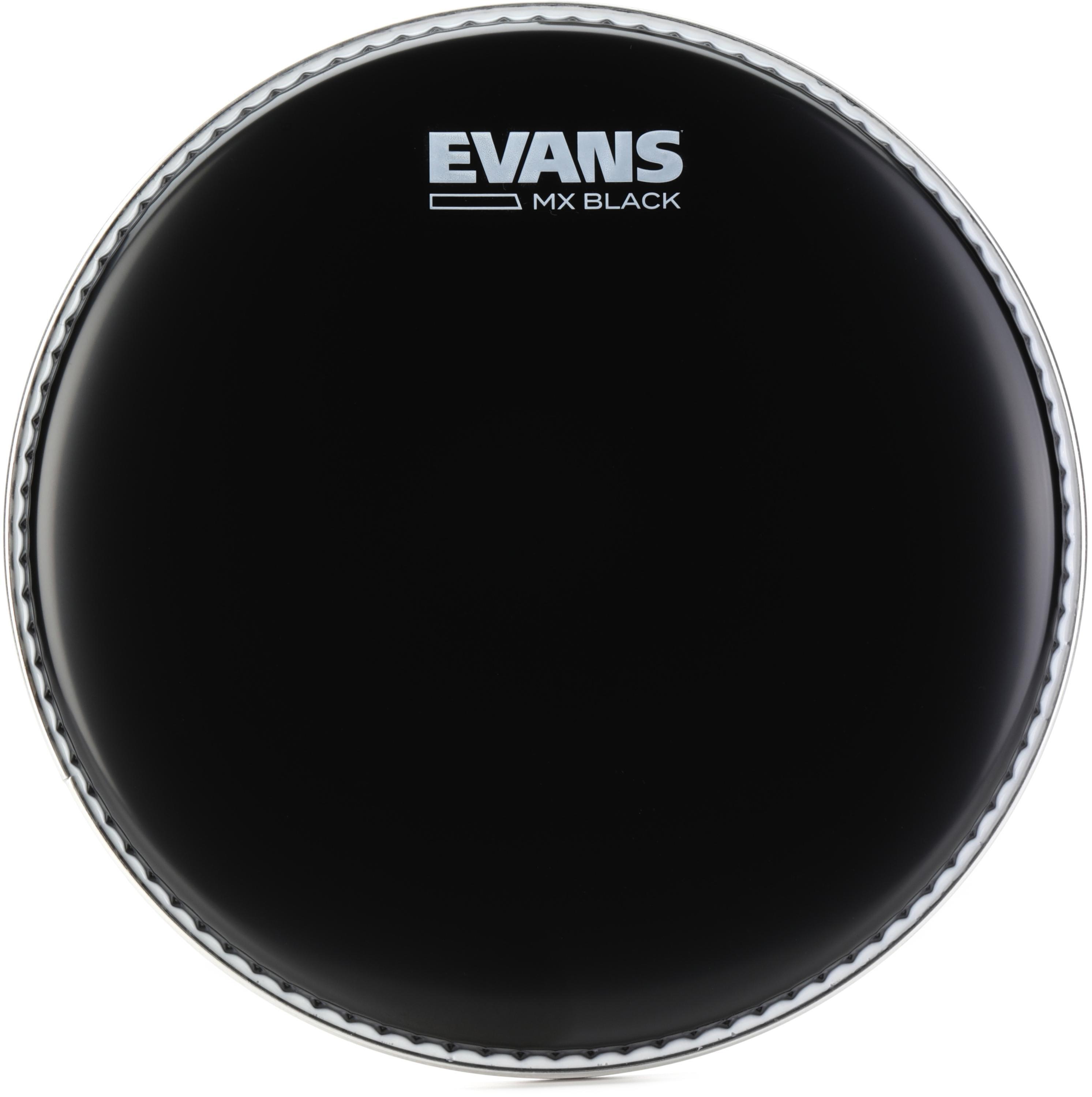 Evans MX Black Marching Tenor Drumhead - 10 inches | Sweetwater