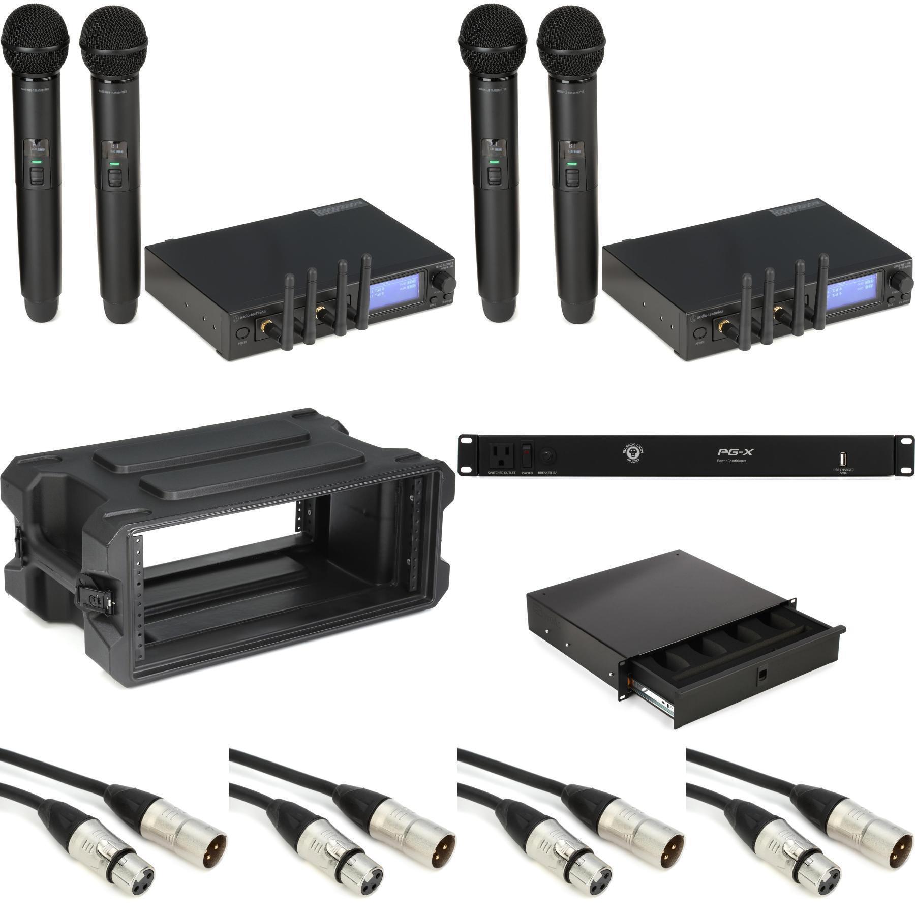 Audio-Technica ATW-1422 System 20 Pro Quad Wireless Microphone ...