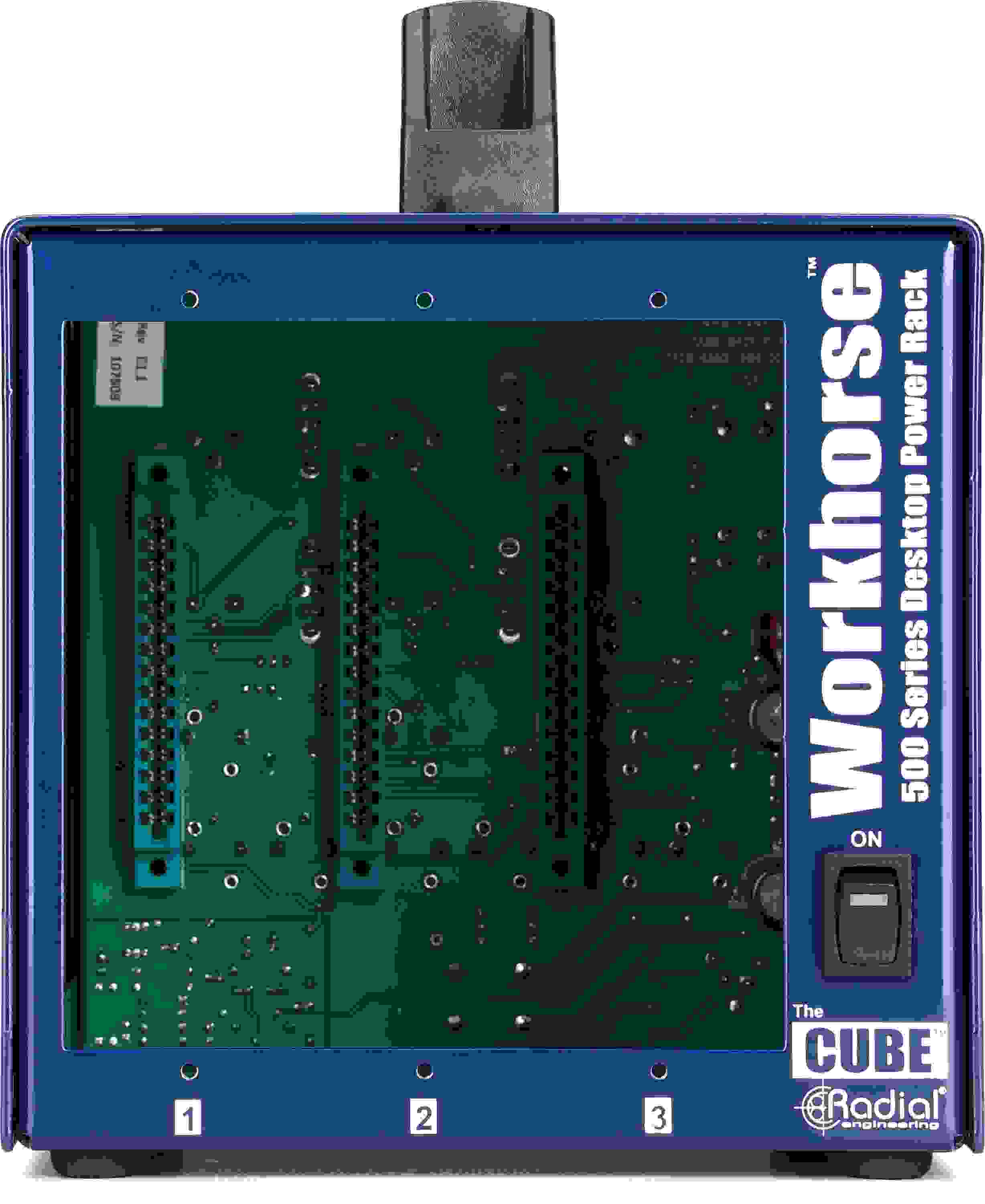 Radial Workhorse Cube 3-slot 500 Series Desktop Chassis | Sweetwater