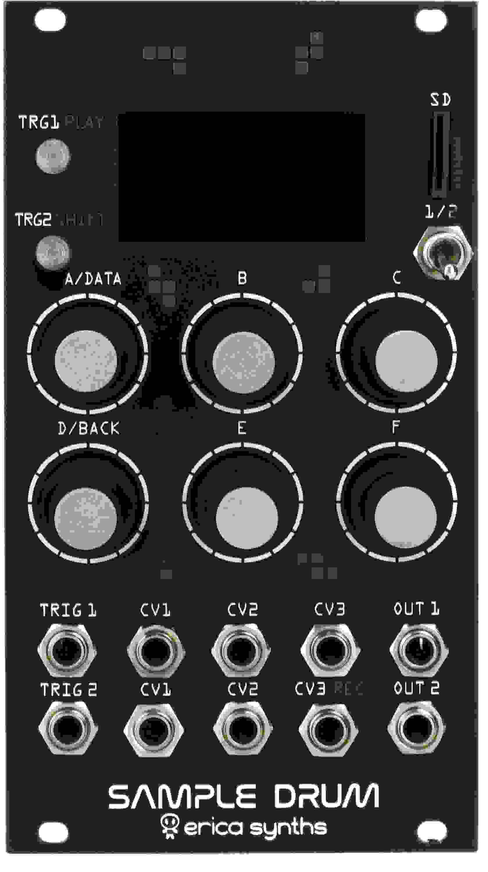 Erica Synths Sample Drum Sample Recording and Playback Eurorack Module ...