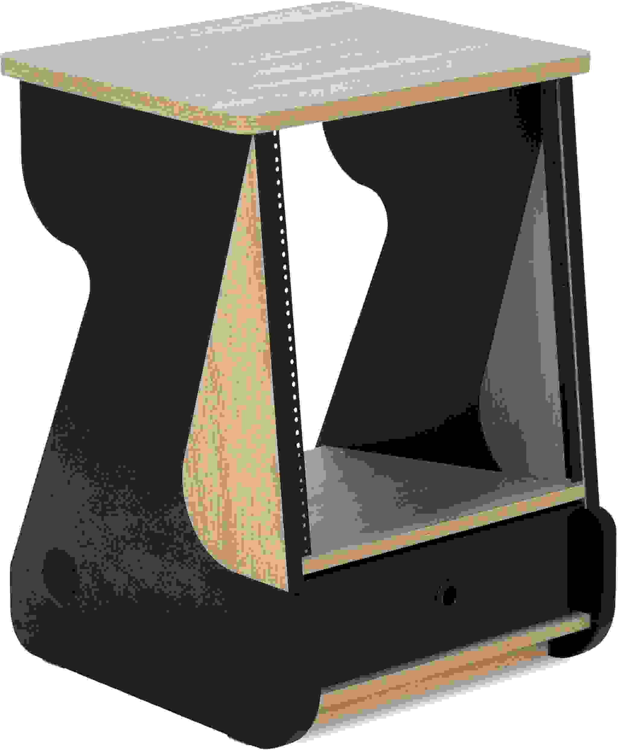 Zaor Miza Rack 12 MKII 12U Studio Rack - Black Oak | Sweetwater