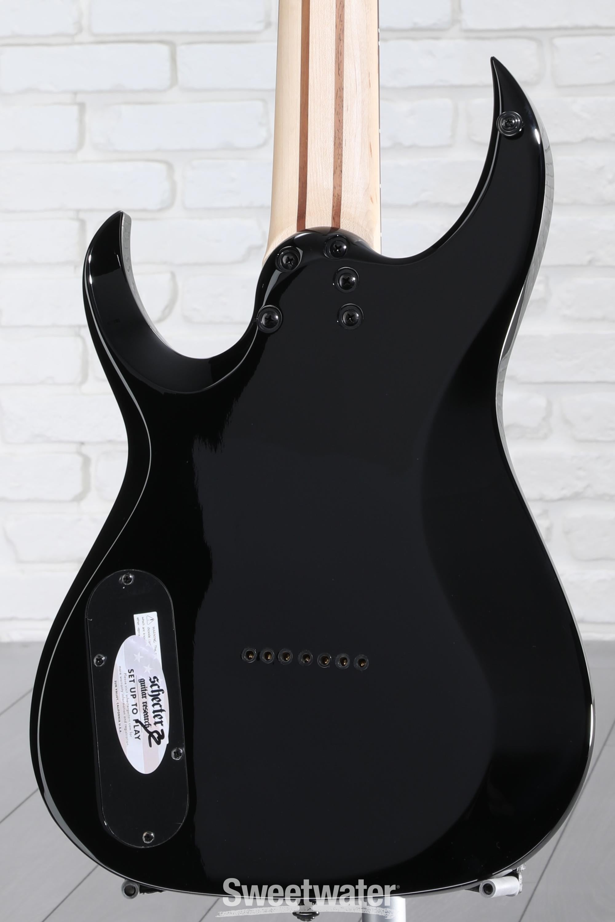 Schecter Sunset-7 Triad 7-string Baritone Electric Guitar - Gloss Black ...