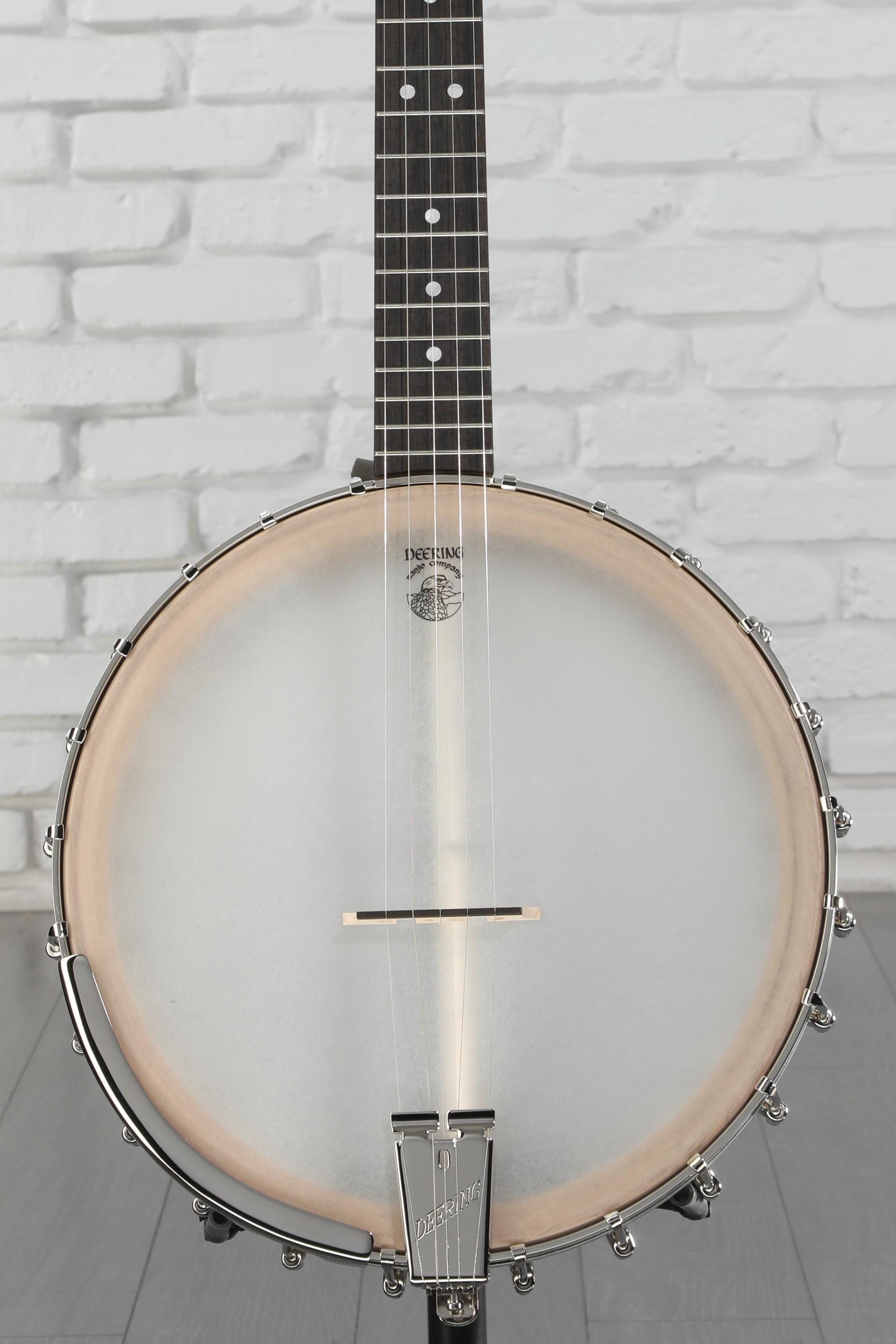 Deering Vega White Oak 12-inch Open-back Banjo - Natural | Sweetwater