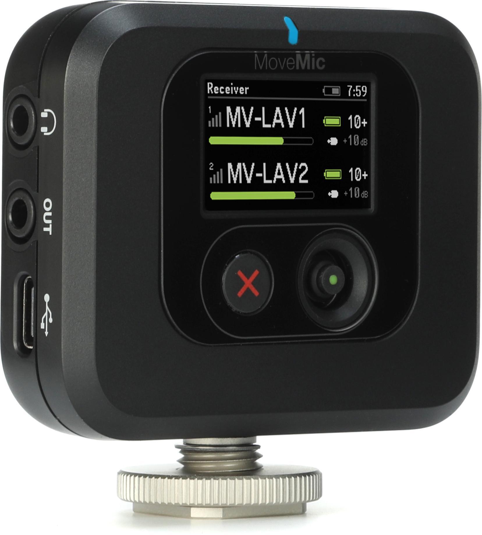 Shure MoveMic Shoe Mount Wireless Receiver | Sweetwater