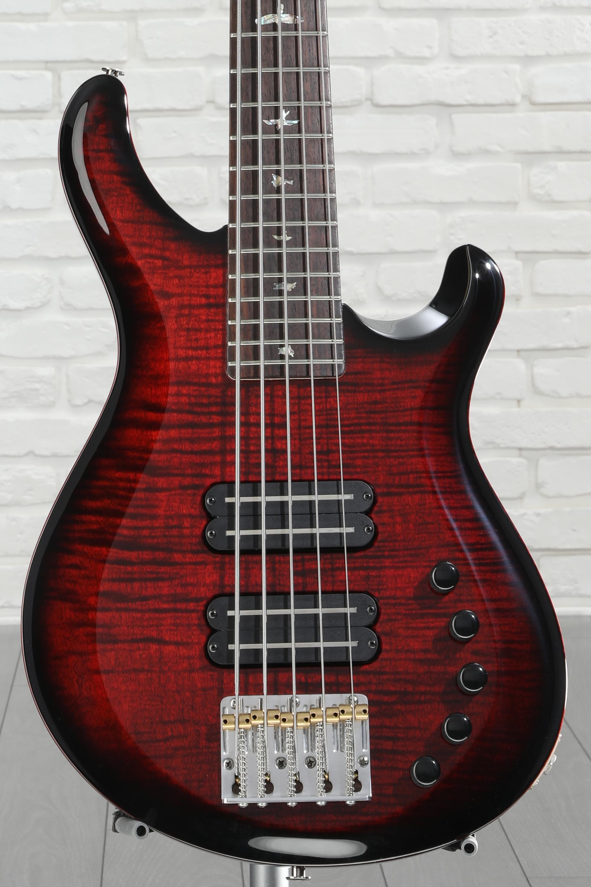 PRS Grainger 5-string Bass Guitar - Fire Smokeburst, 10-Top with ...