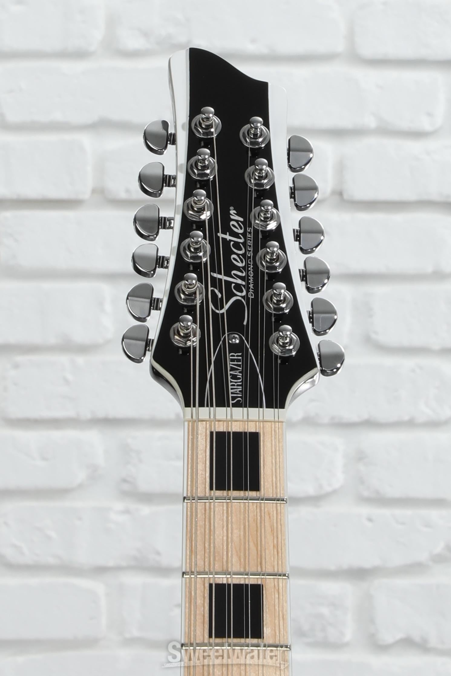 Schecter Stargazer 12 12-string Electric Guitar - Gloss Black | Sweetwater