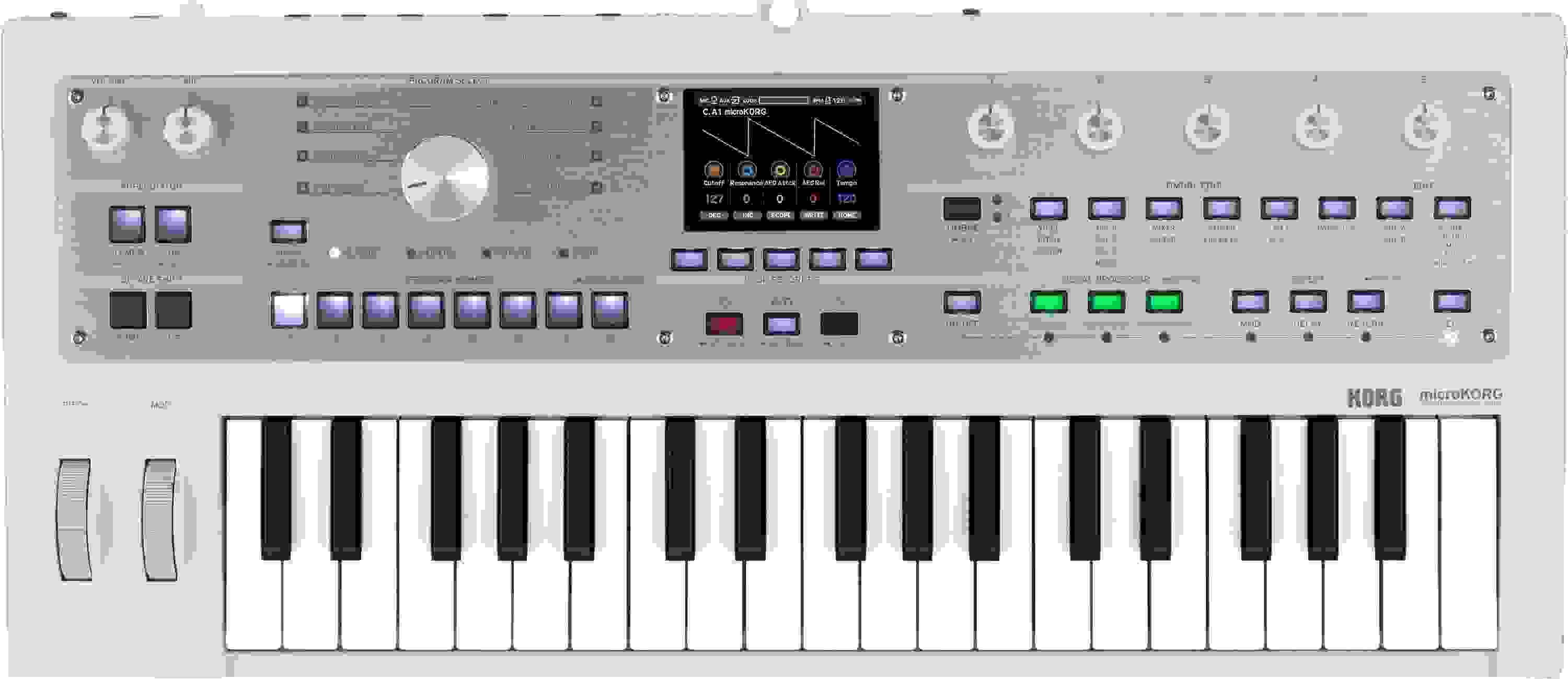 Korg microKORG 2 37-key Virtual Analog Synthesizer and Vocoder - Limited-edition White | Sweetwater
