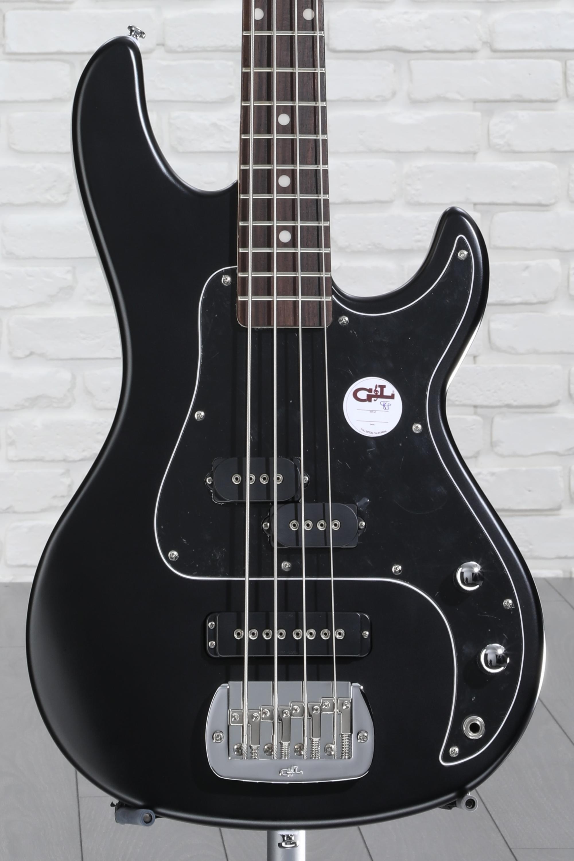 G&L Tribute SB-2 Bass Guitar - Black Frost | Sweetwater