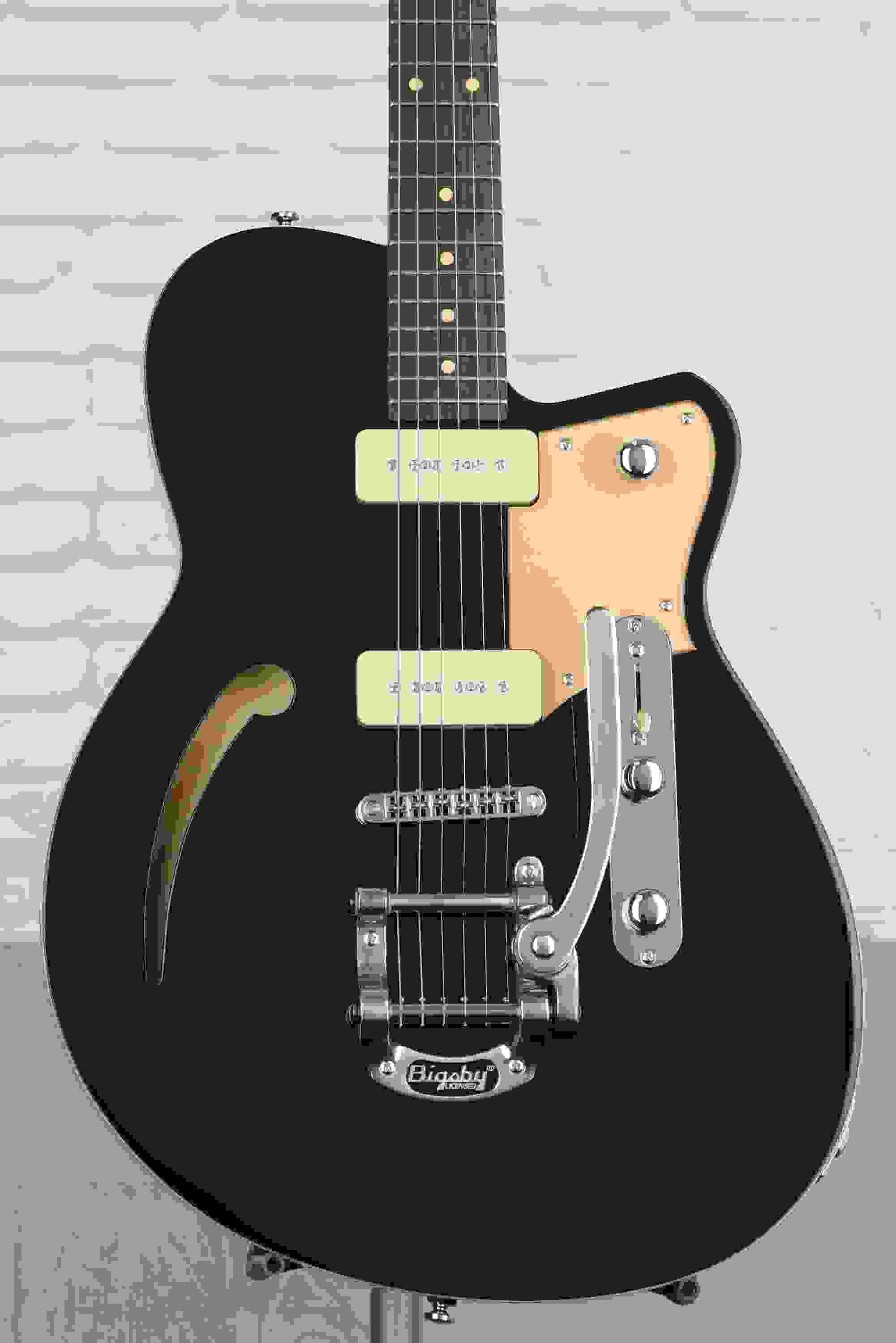 Reverend Club King 290 Electric Guitar - Midnight Black with Gold ...