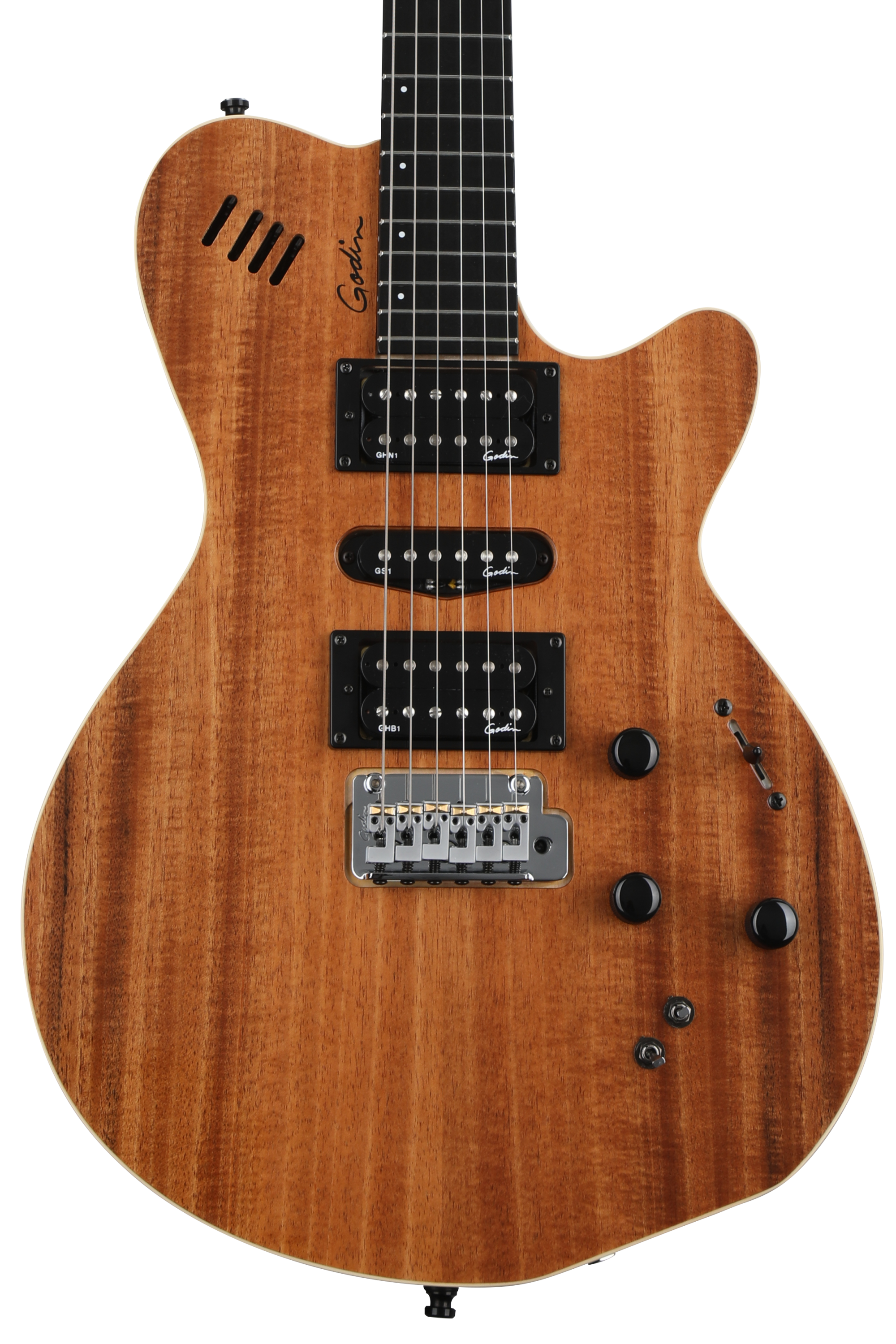 Godin xtSA Multi-Voice Electric Guitar - Koa Top | Sweetwater