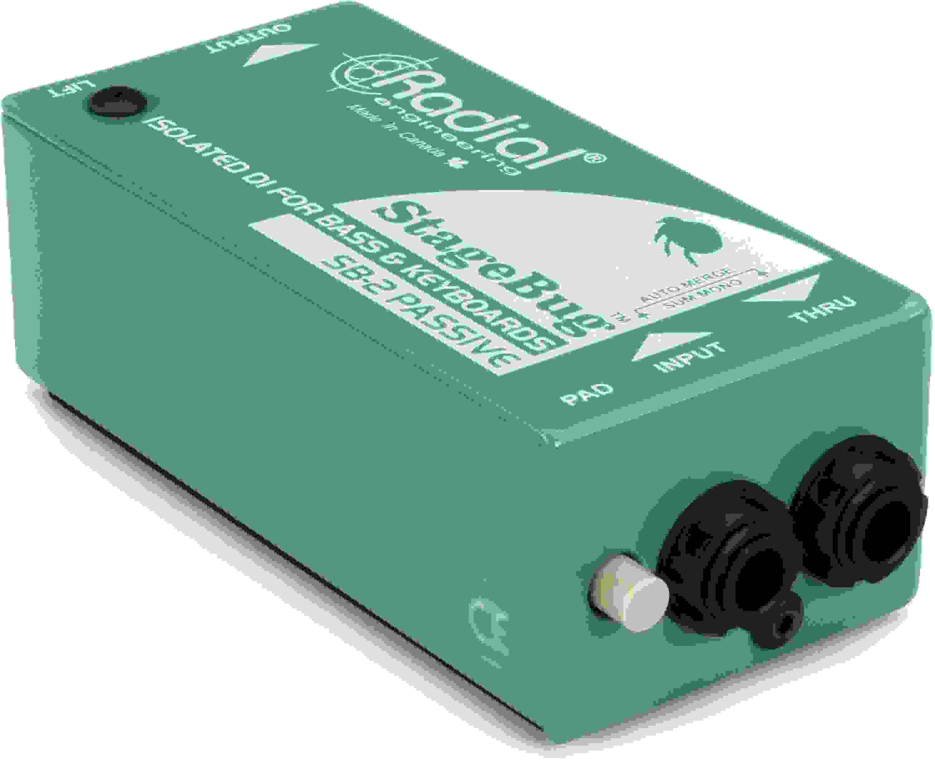 Radial StageBug SB-2 1-channel Passive Instrument Direct Box | Sweetwater