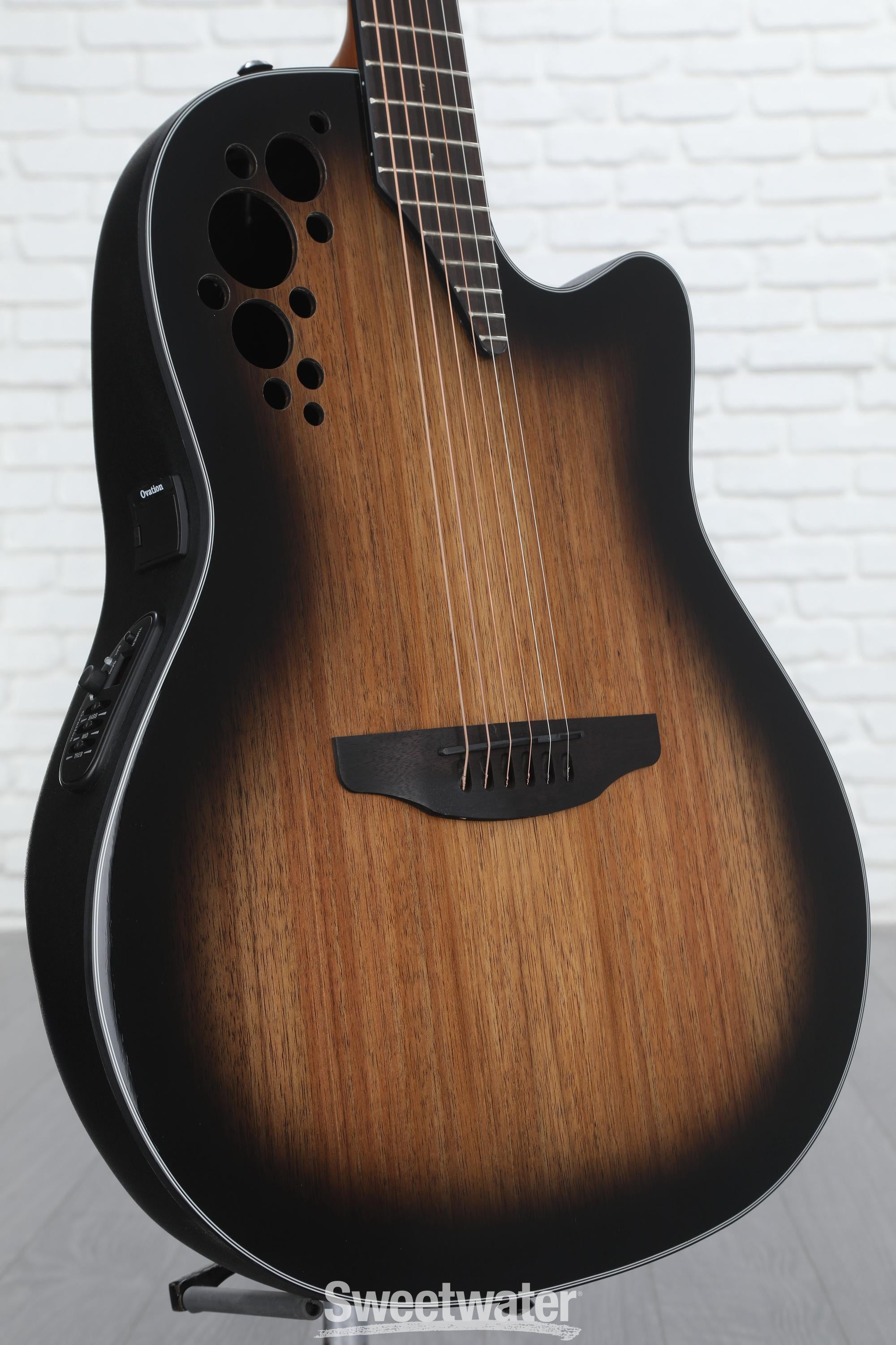 Ovation CS44P-ABLKW-G Celebrity Exotic Selection Acoustic-electric ...