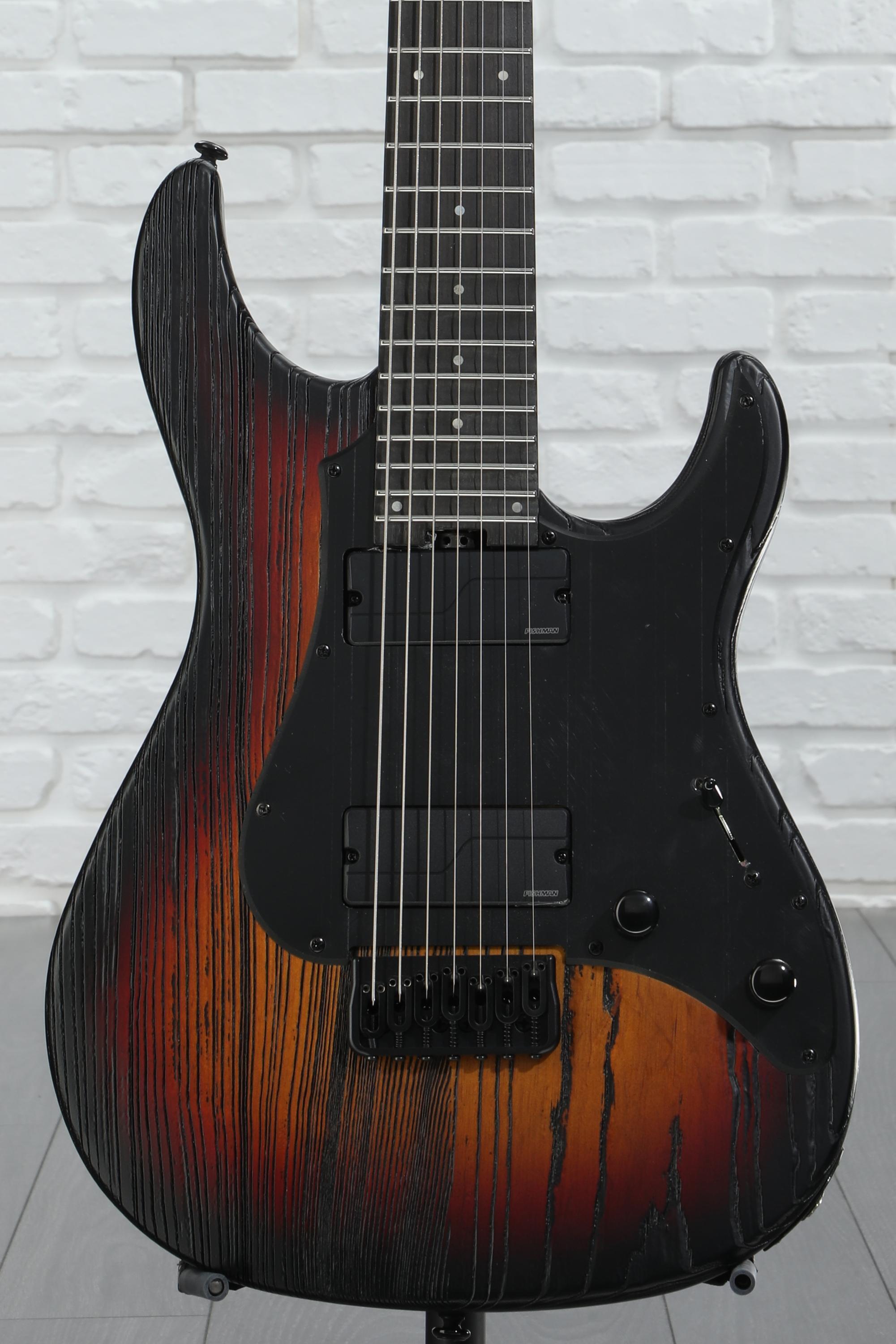 ESP SN-1007 7-string Baritone Electric Guitar - Fireblast | Sweetwater