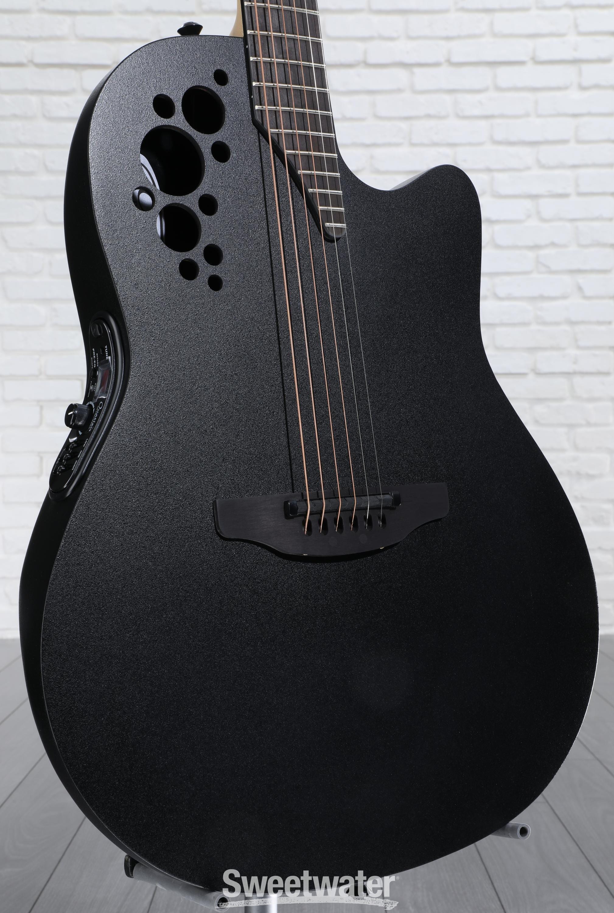Ovation Mod TX Super Shallow - Black Textured | Sweetwater