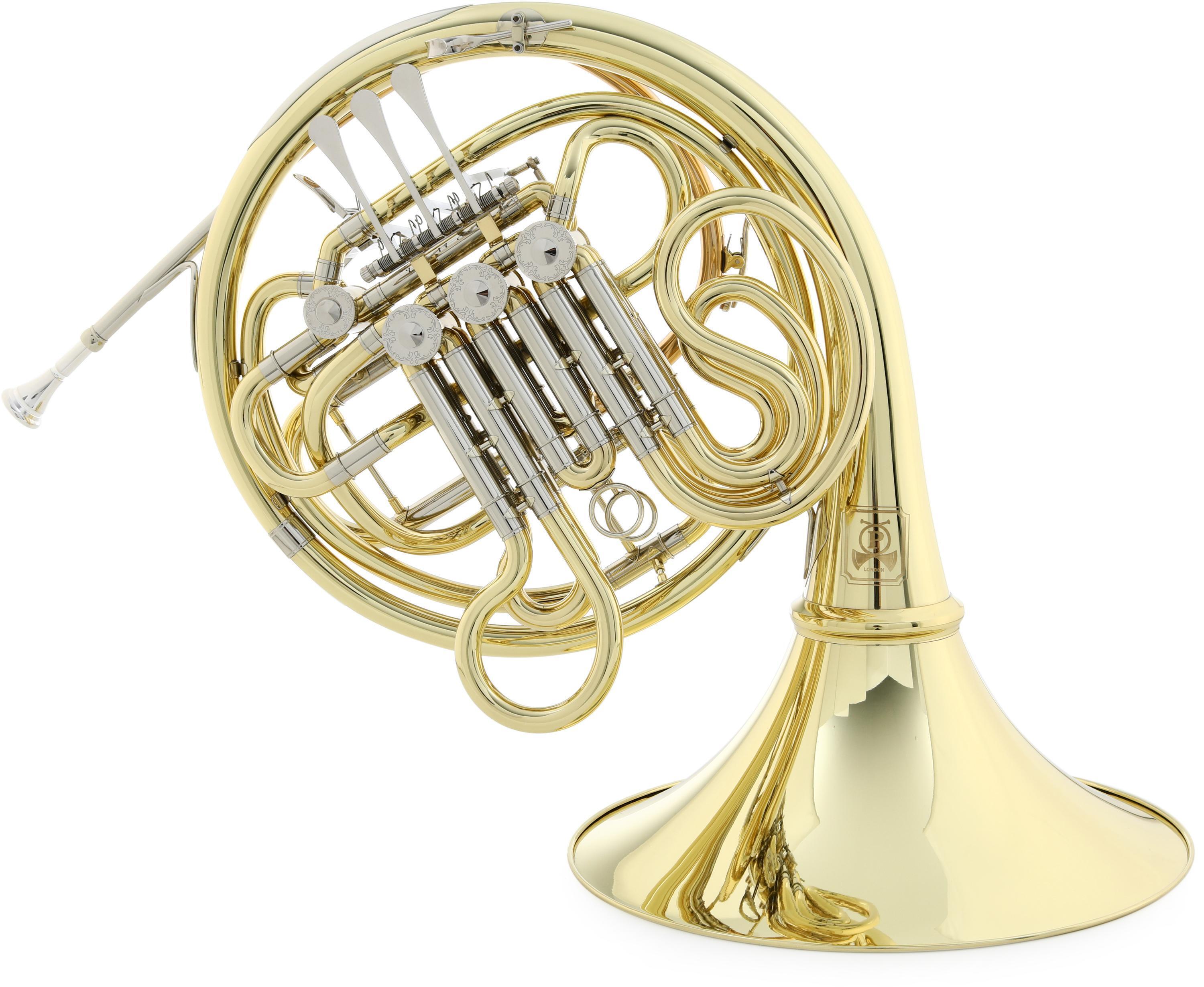 Paxman Musical Instruments Diploma F/Bb Full Double Horn - Clear ...