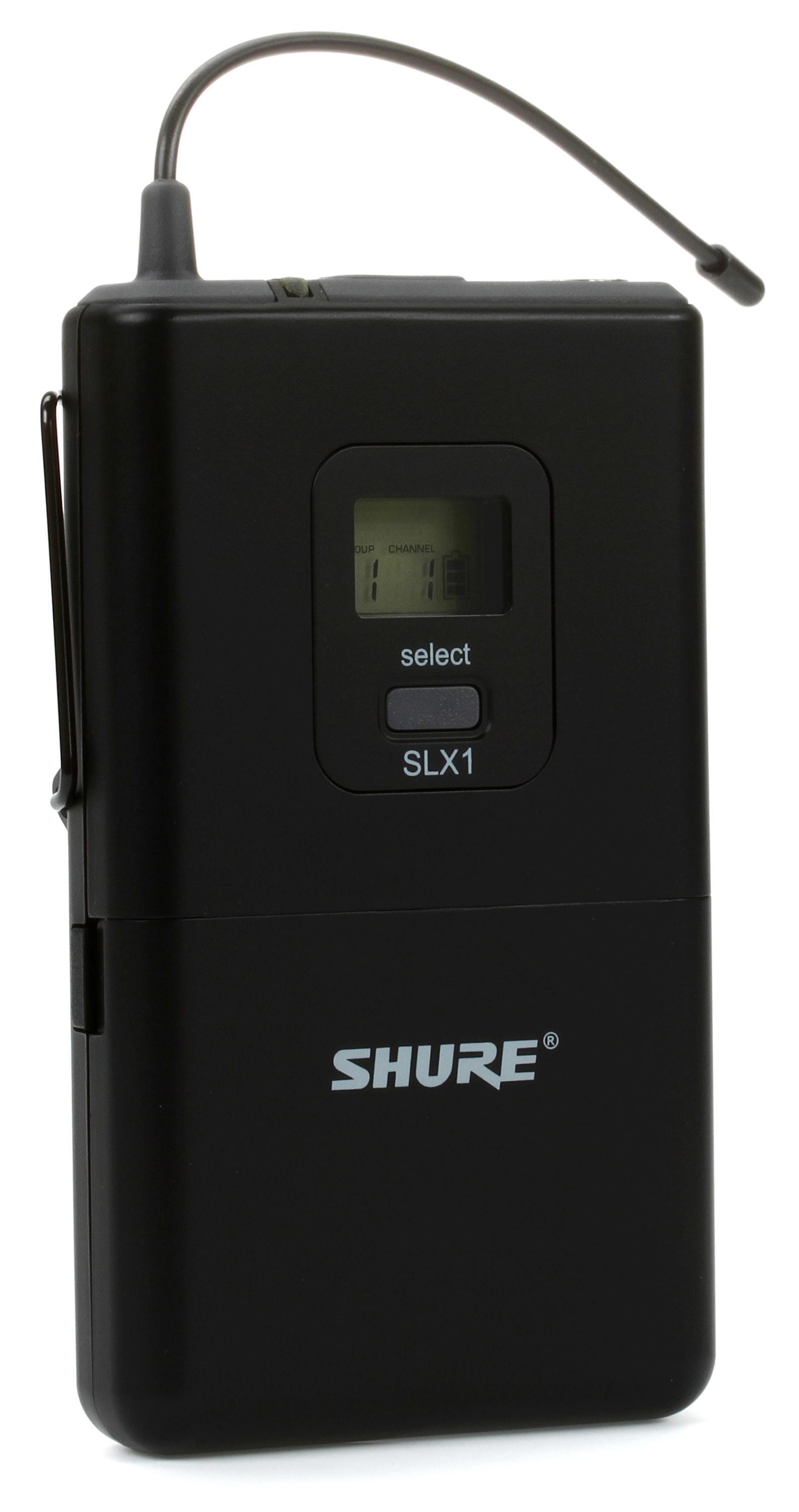 Shure SLX1 Wireless Bodypack Transmitter - J3 Band | Sweetwater