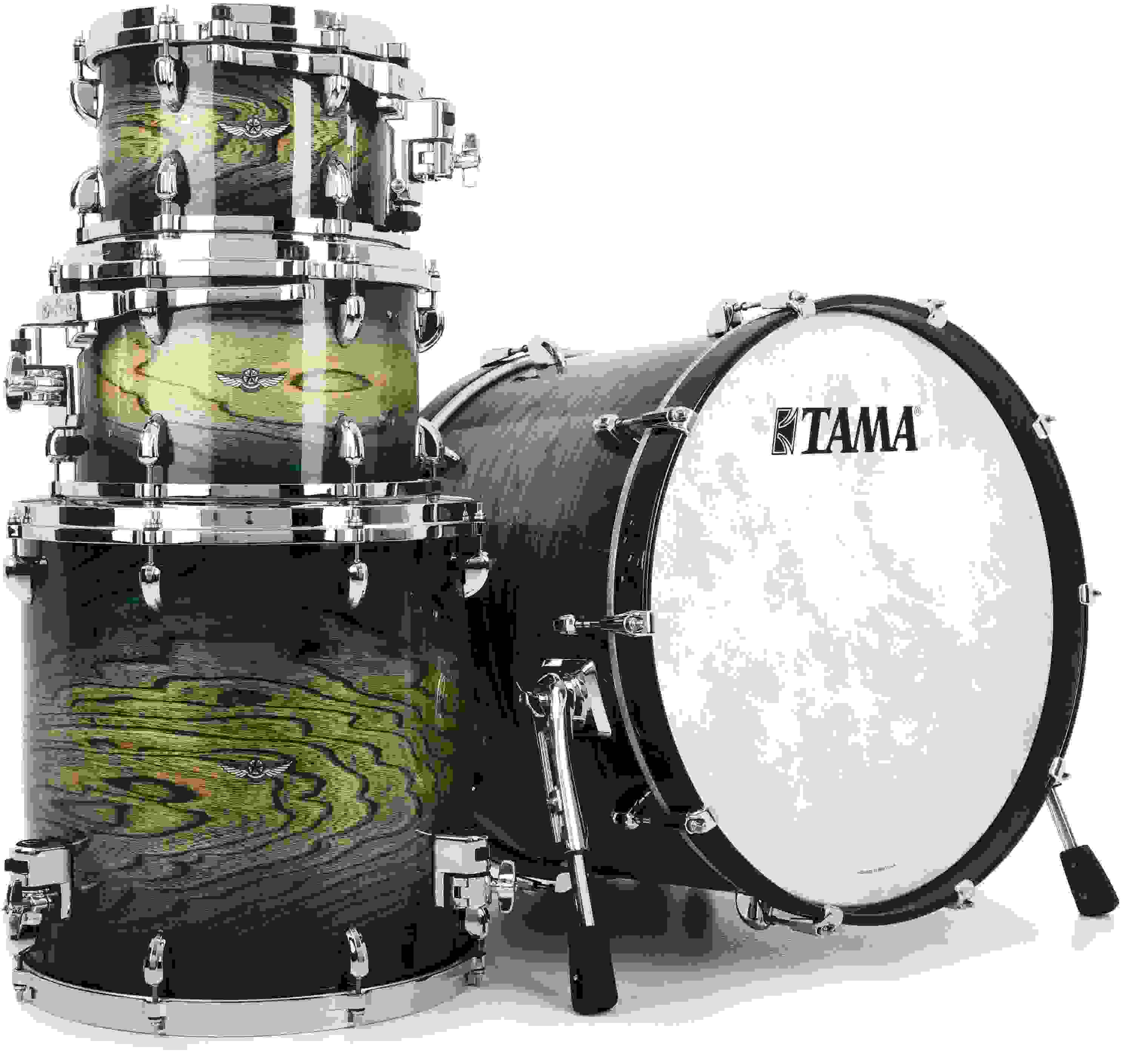 Tama STAR Walnut TW42RZS 4-piece Shell Pack - Indigo Japanese Sen Burst | Sweetwater