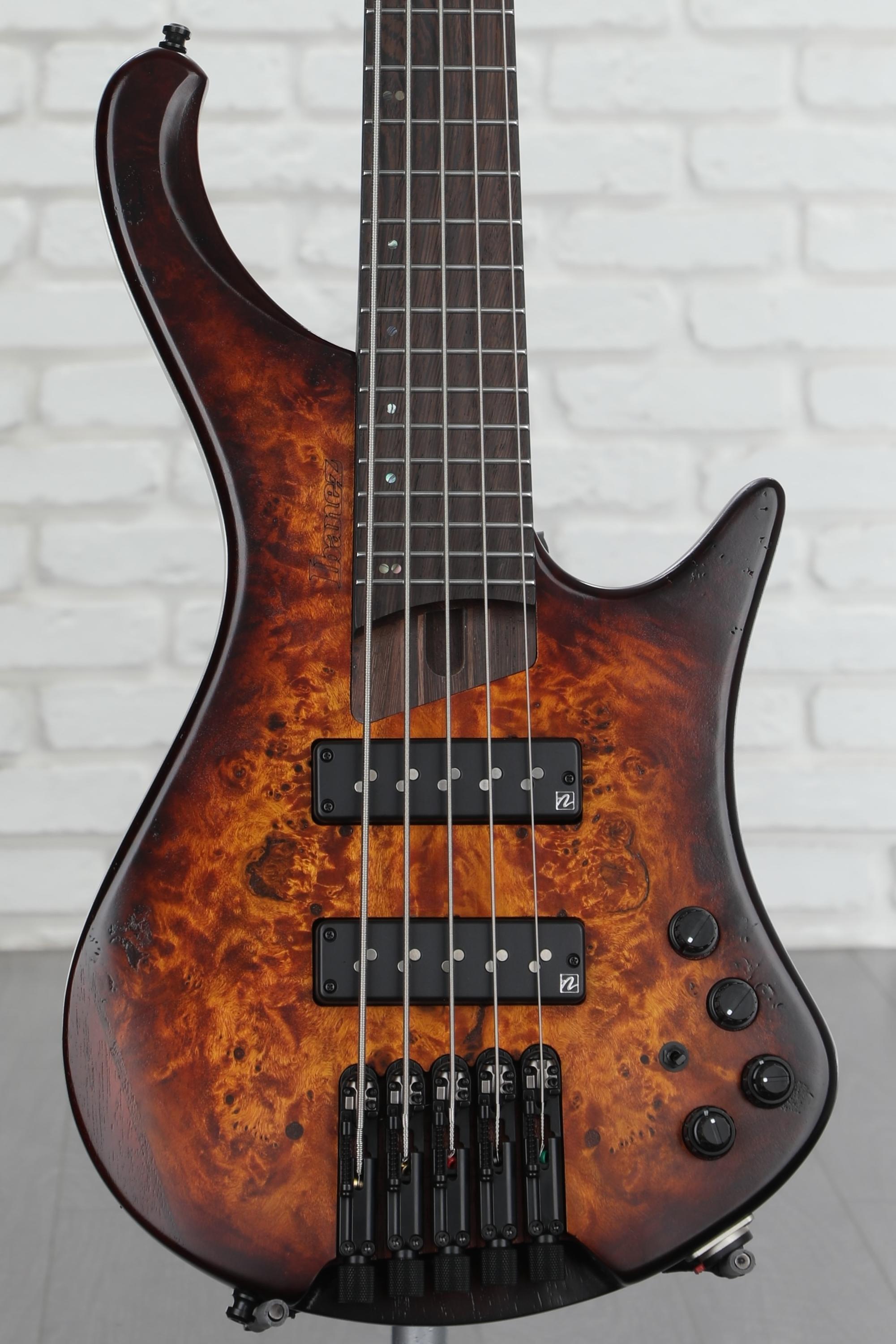 Ibanez EHB Ergonomic Headless 5-string Bass Guitar - Dragon Eye Burst ...