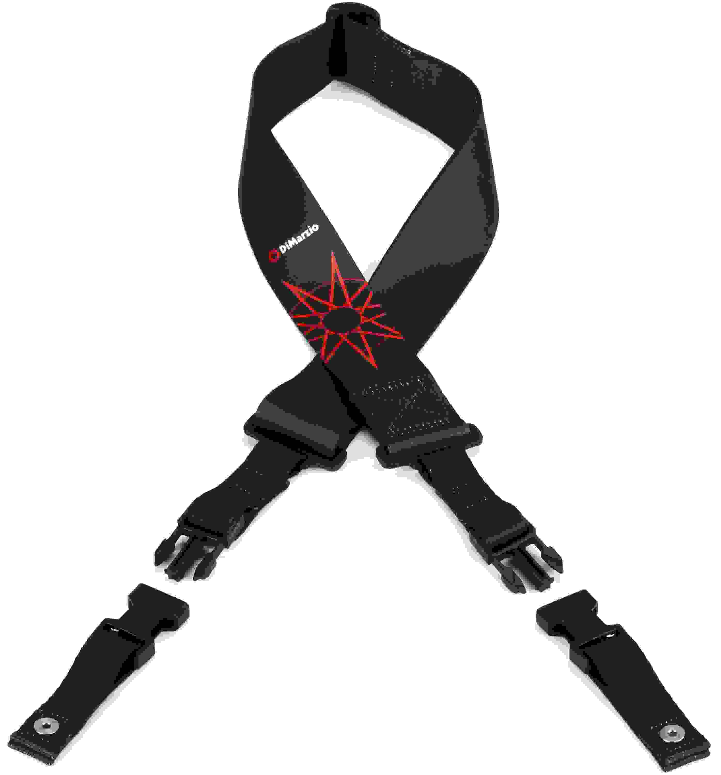 DiMarzio DD2248 Jim Root #4 ClipLock Guitar Strap - Black | Sweetwater