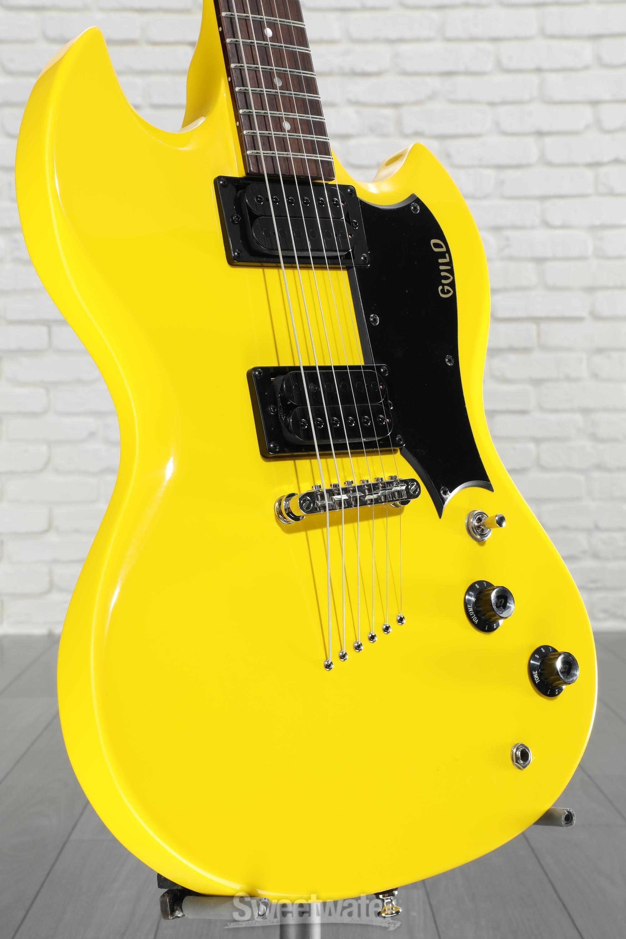 Guild Polara Electric Guitar - Voltage Yellow | Sweetwater
