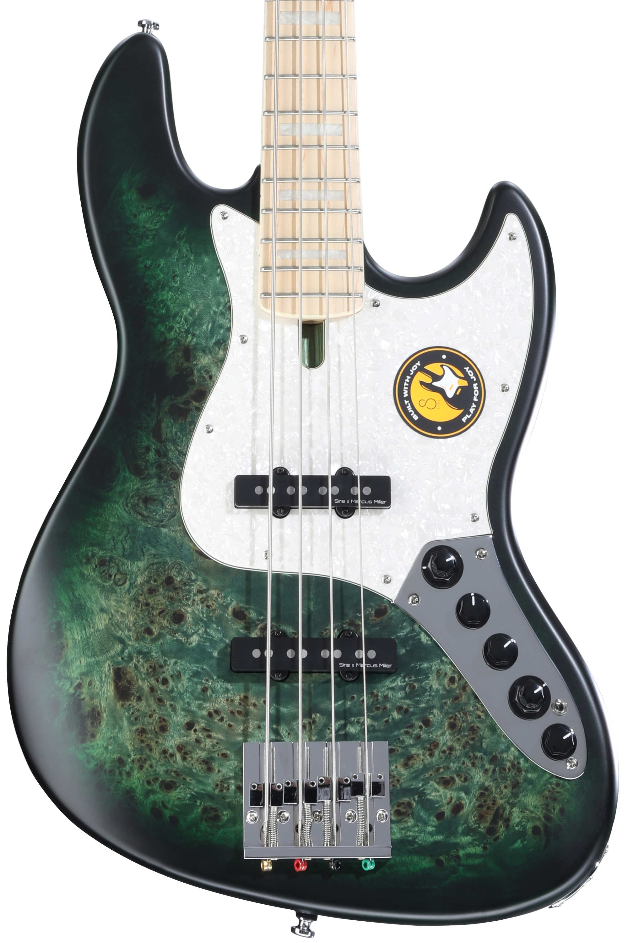 Sire Marcus Miller V7 Swamp Ash Reissue 4-string Bass Guitar - Transparent Green Satin | Sweetwater
