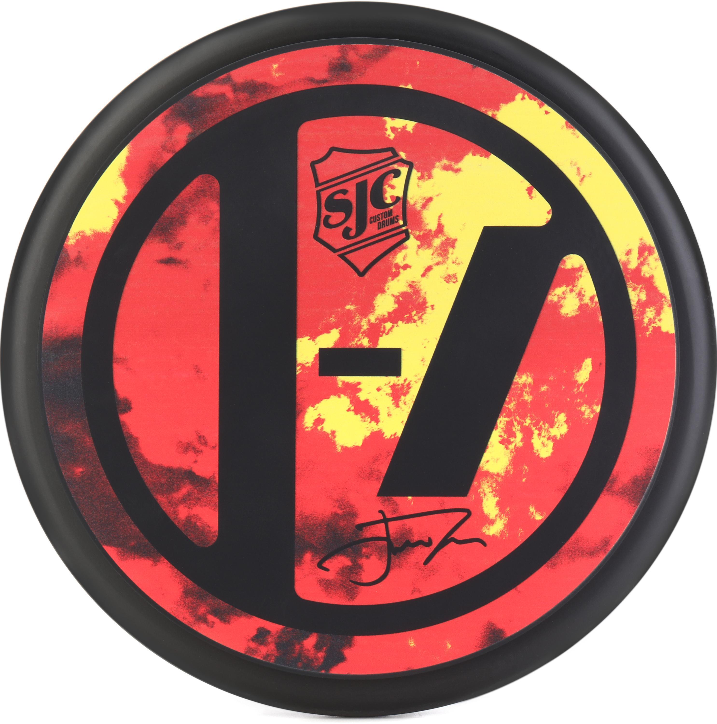 SJC Custom Drums Josh Dun Inferno Practice Pad - 8 inches, Limited ...