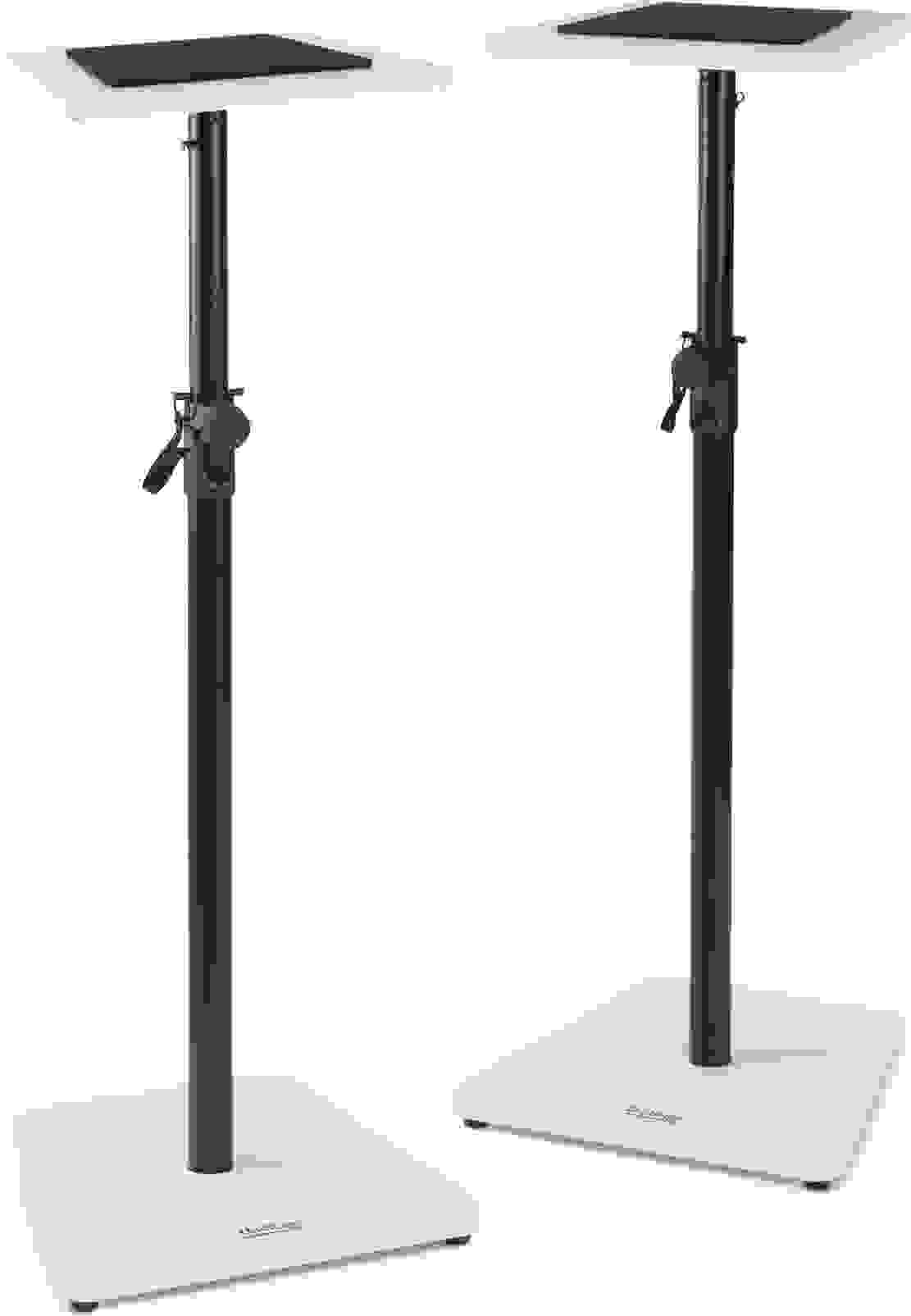 On-Stage SMS7500 Wood Studio Monitor Stands - White | Sweetwater