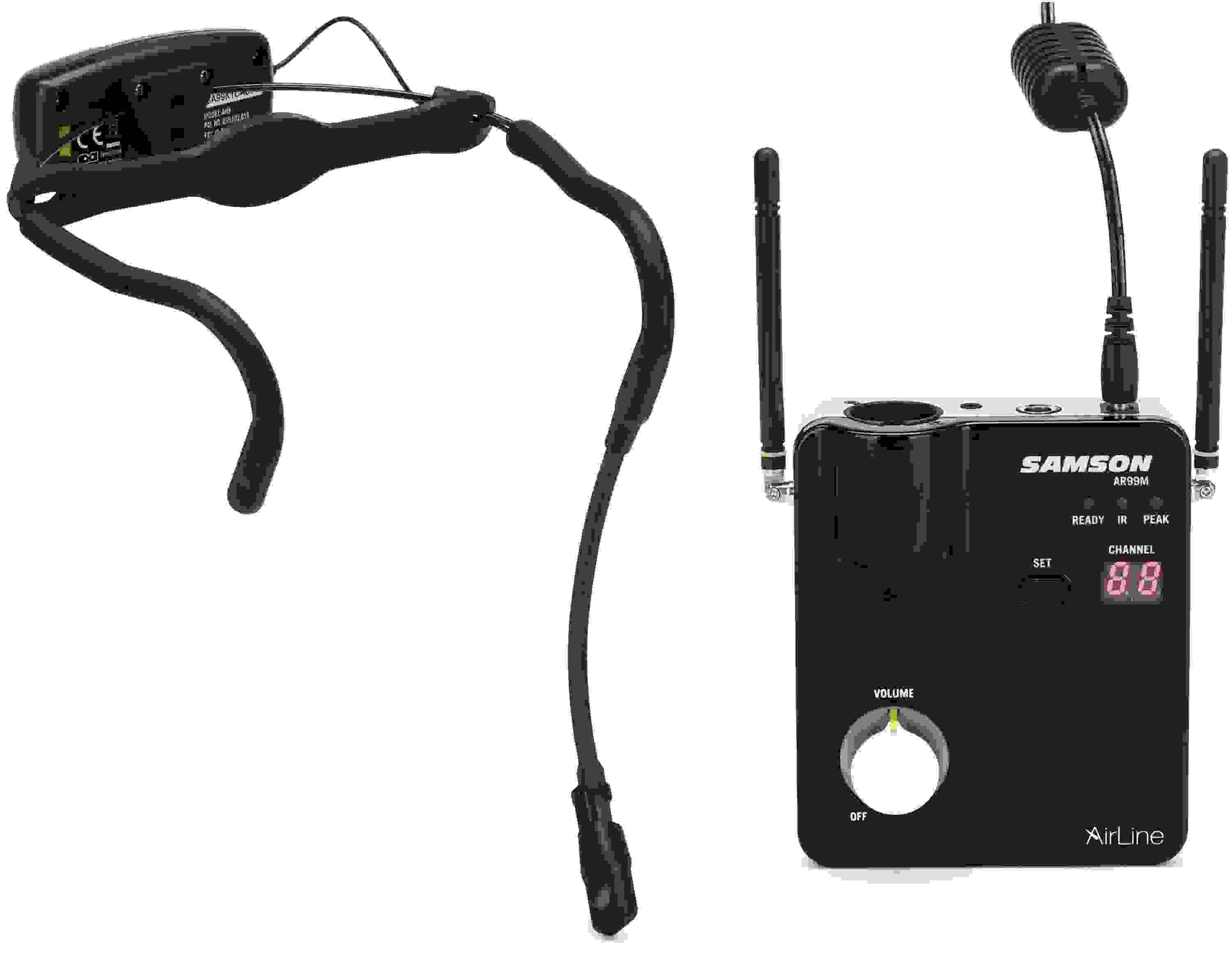 Samson AirLine 99m AH9 Wireless Fitness Headset System - K Band ...