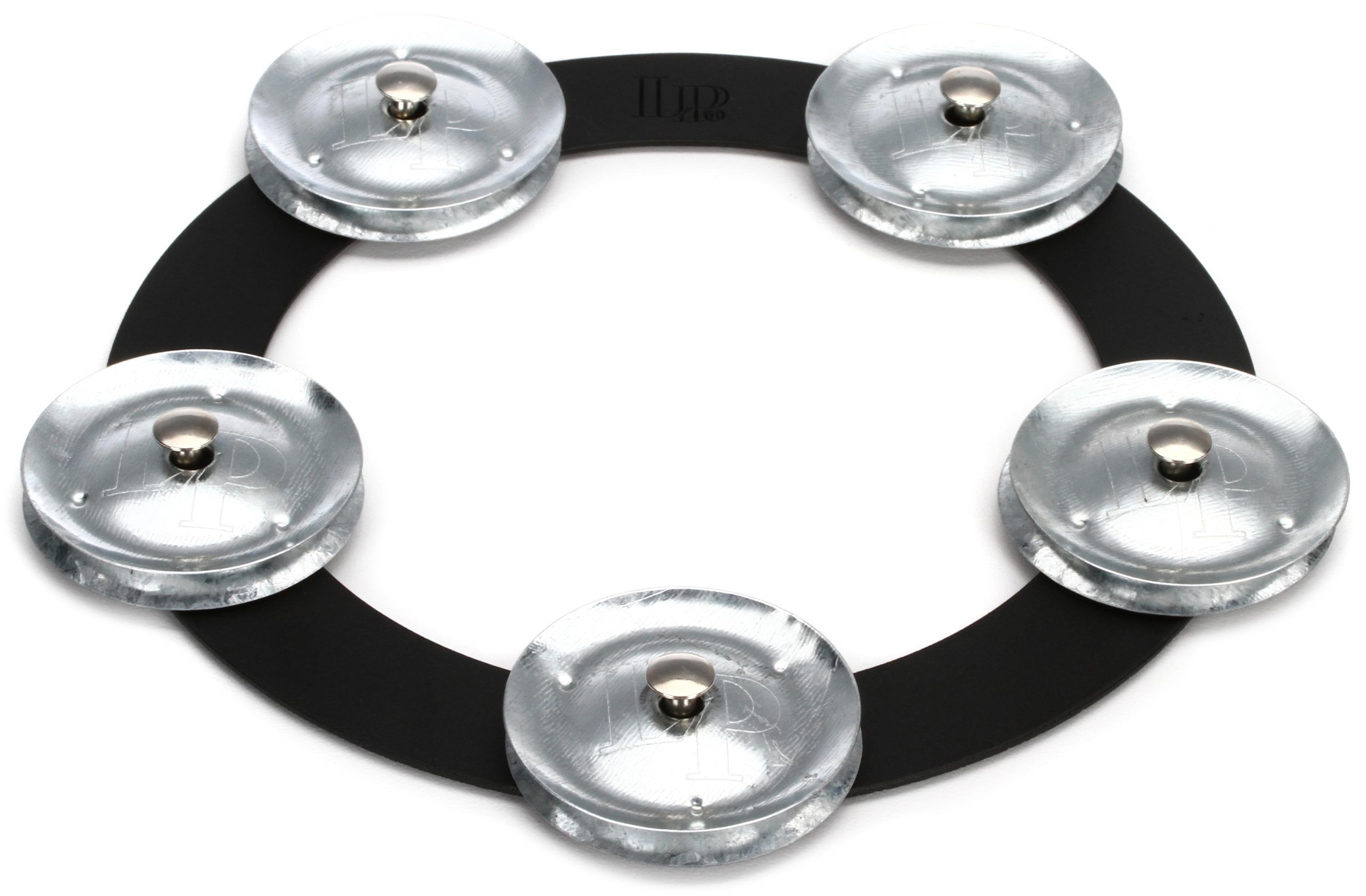 Latin Percussion 6-inch Tambo-Ring - Black Sand with Steel Jingles ...