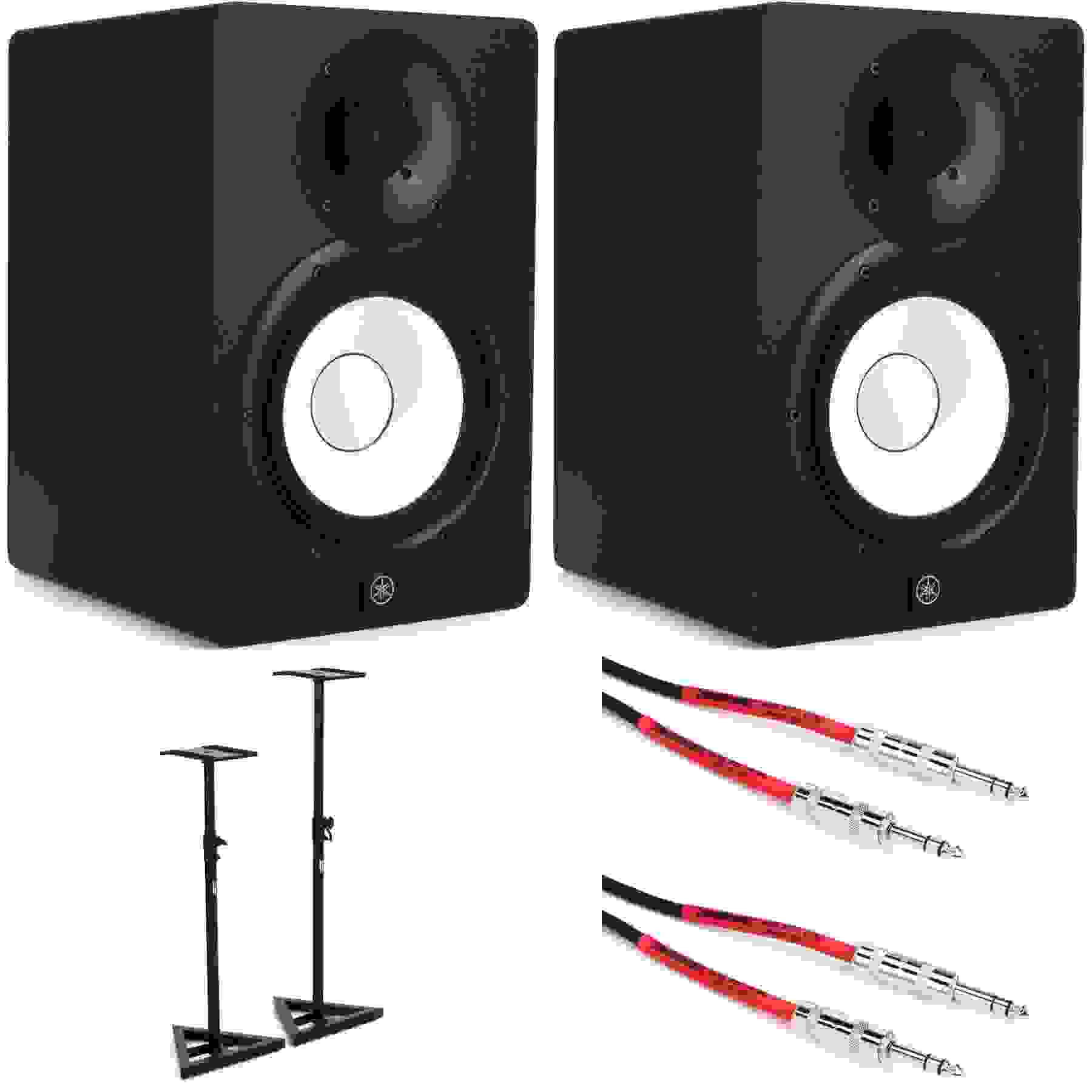 Yamaha HS7 Powered Studio Monitor Pair with Stands and Cables | Sweetwater