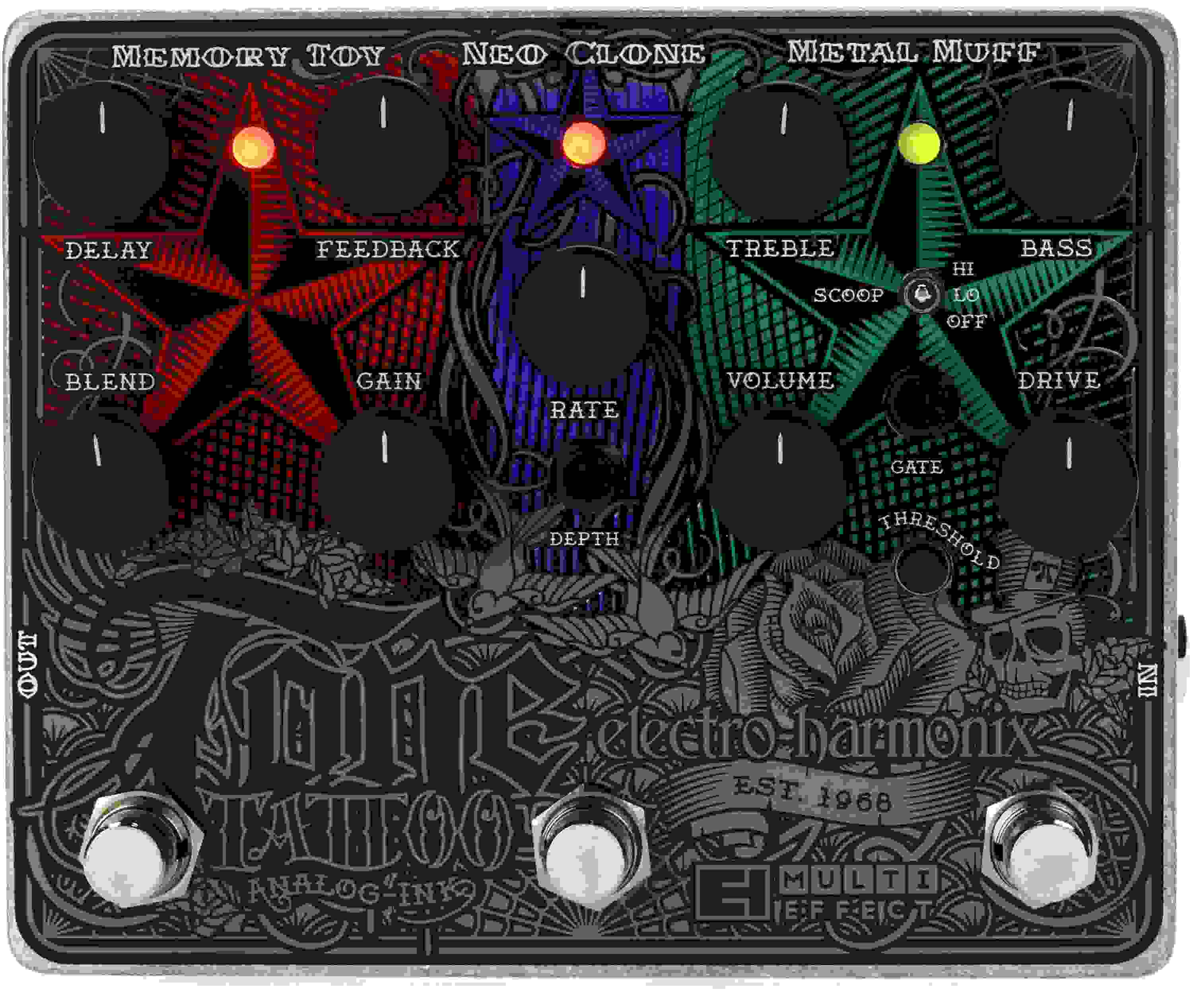 Electro-Harmonix Tone Tattoo Analog Multi-effects Pedal | Sweetwater