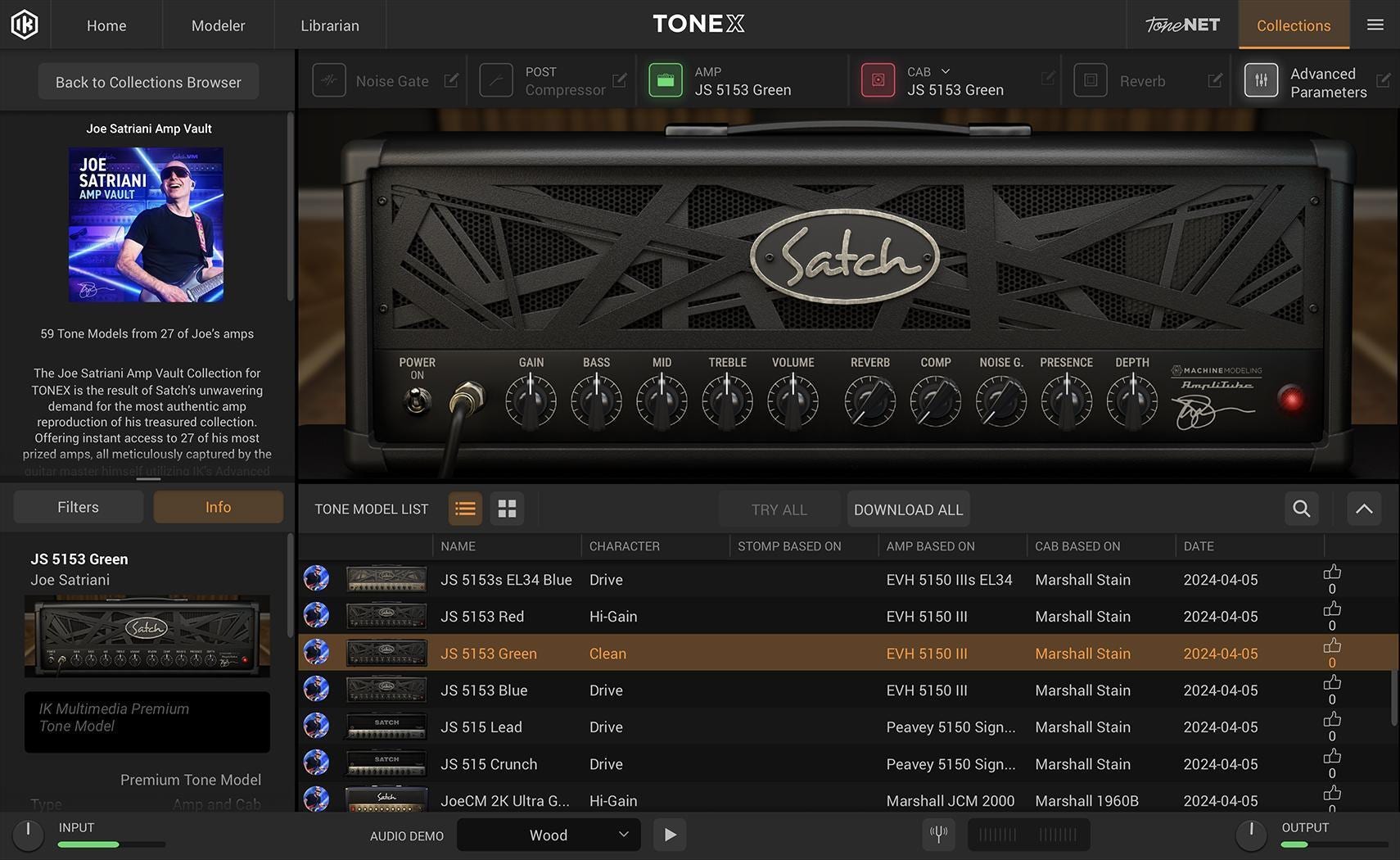 IK Multimedia TONEX Joe Satriani Amp Vault Expansion | Sweetwater