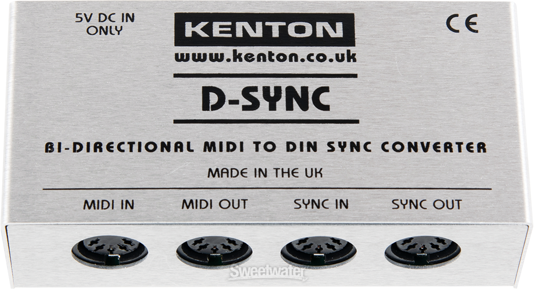 Kenton D-Sync Bi-directional MIDI to DIN Sync Converter | Sweetwater