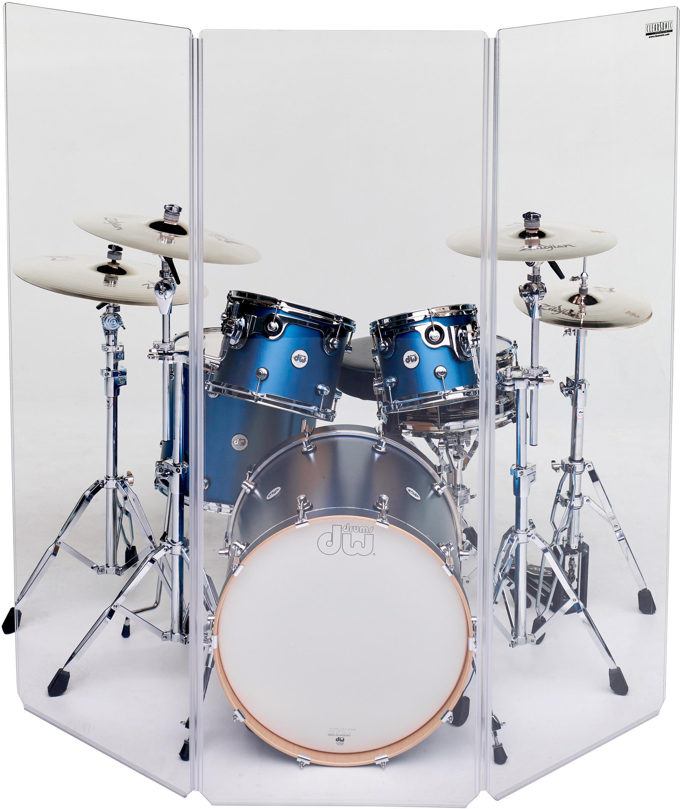 ClearSonic CSP A2466x3 Acrylic Drum Shield - 3-panel | Sweetwater