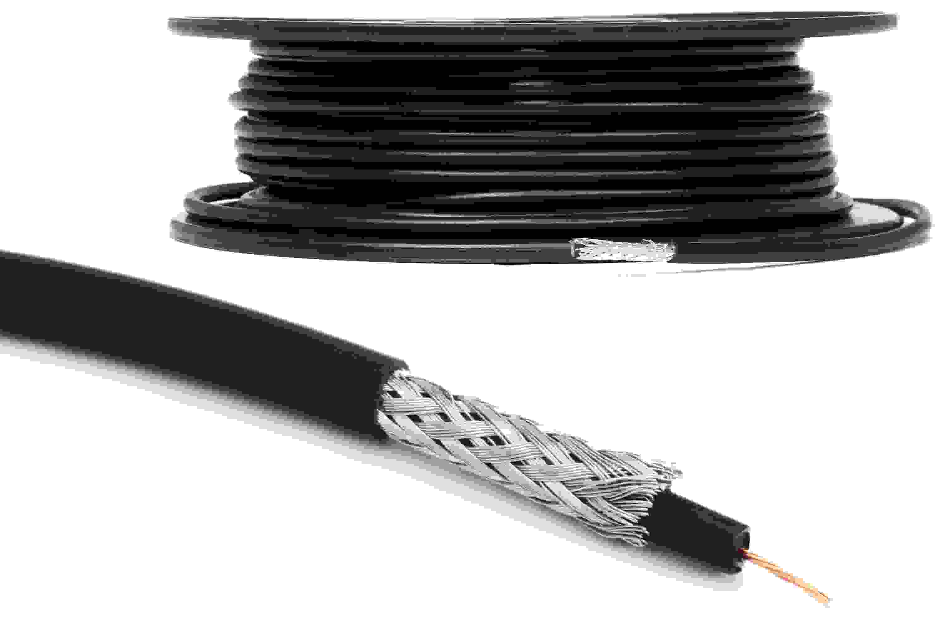 George Ls .155 Bulk Guitar Cable - 100 foot Roll - Black | Sweetwater